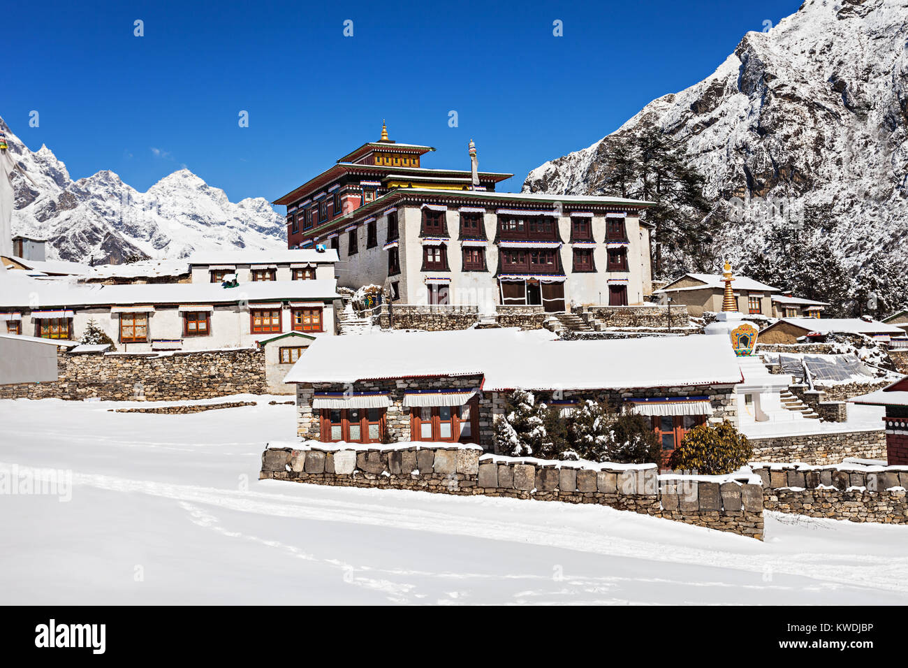 Tengboche Monastery in Tengboche, Everest region, Nepal Stock Photo - Alamy