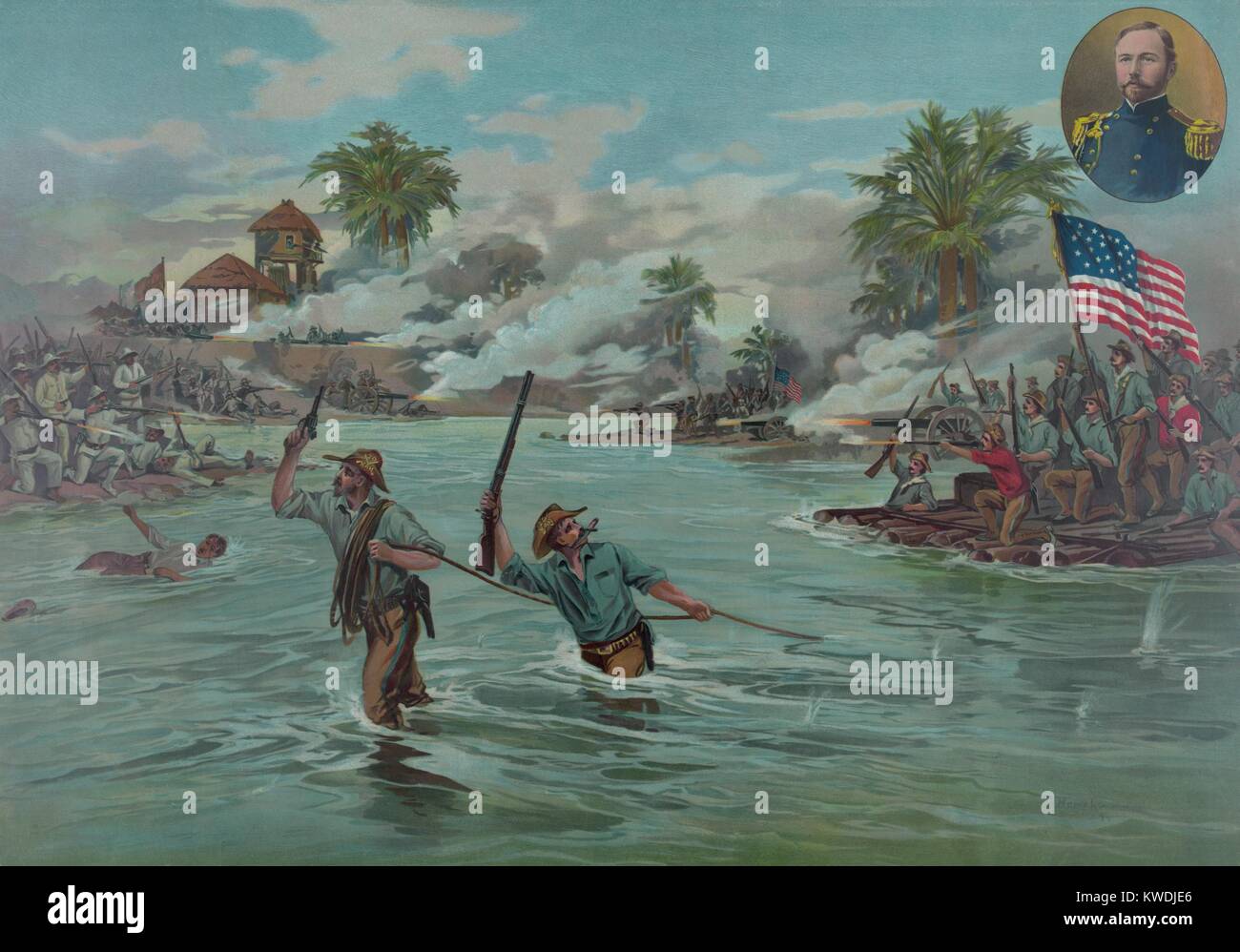 Soldiers advance under fire hi-res stock photography and images - Alamy