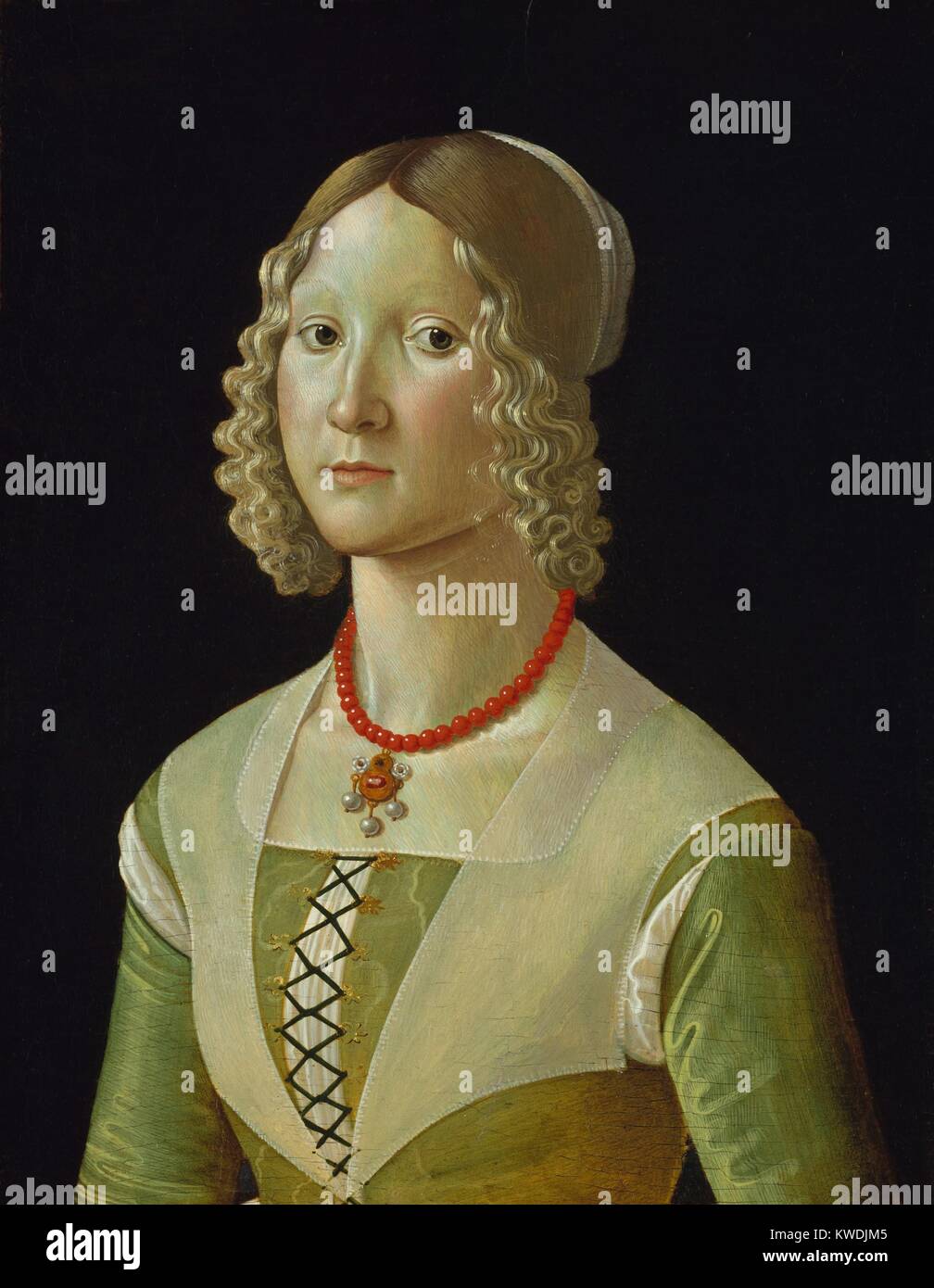 SELVAGGIA SASSETTI, by Davide Ghirlandaio, 1487–88, Italian Renaissance ...