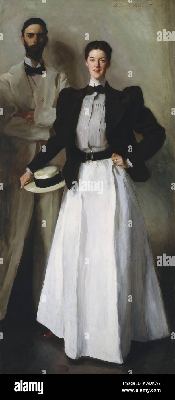 MR. AND MRS. I. N. PHELPS STOKES, by John Singer Sargent, 1897 ...