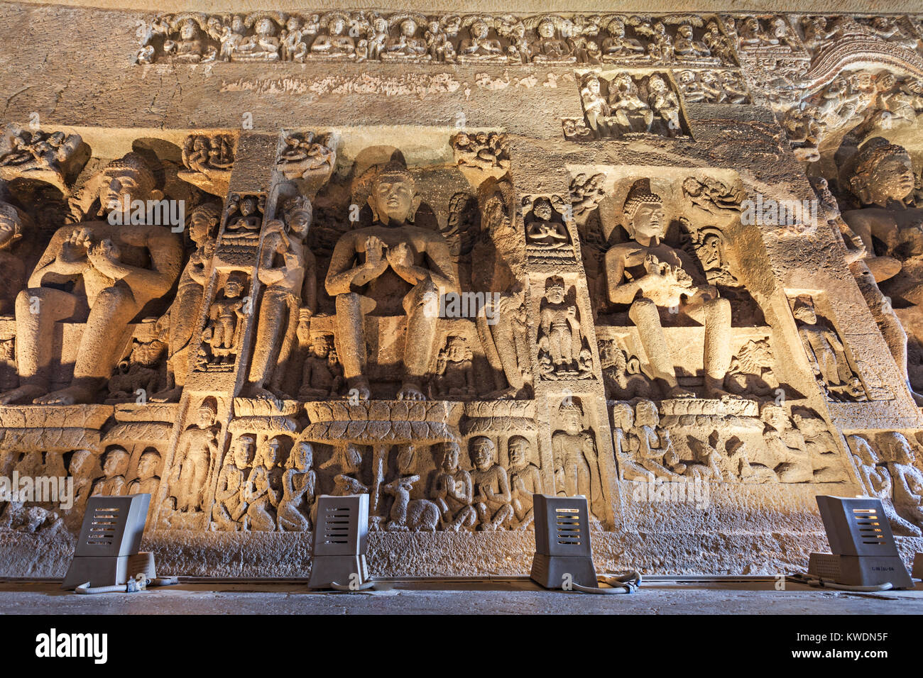 Ajanta caves near Aurangabad, Maharashtra state in India Stock Photo ...
