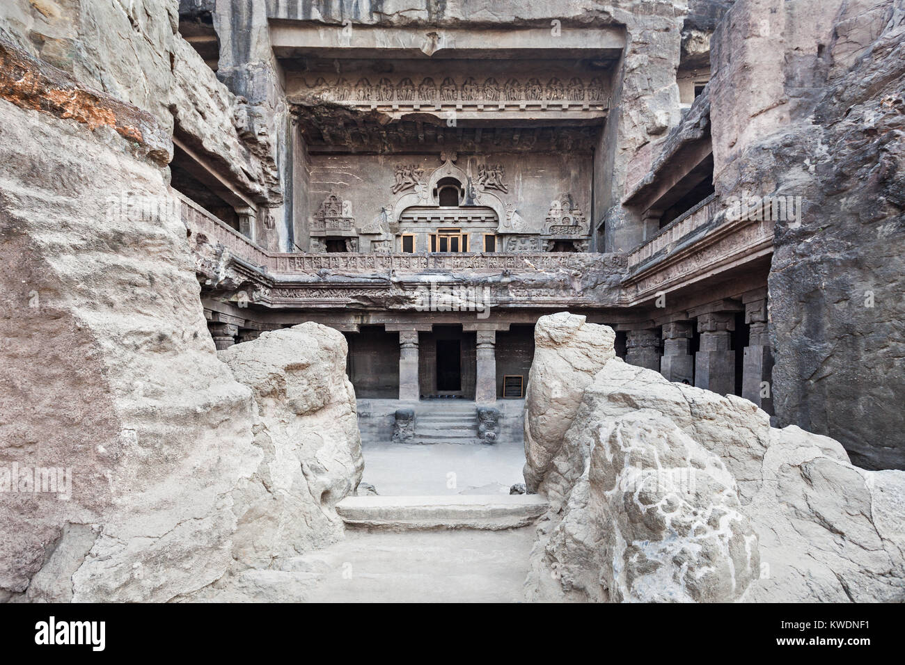 Ellora caves near Aurangabad, Maharashtra state in India Stock Photo ...