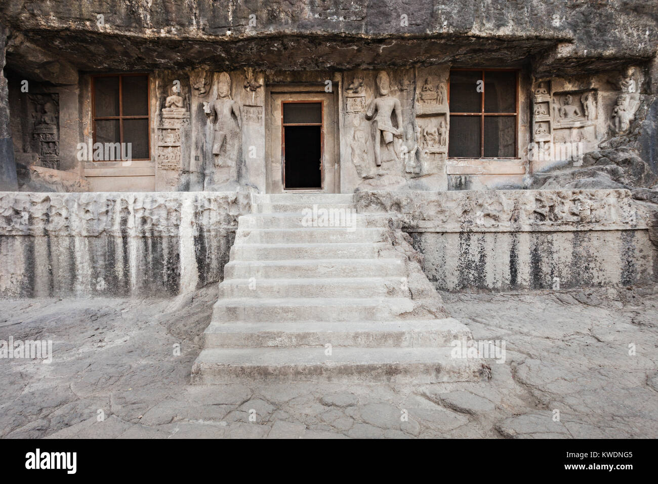 Ellora caves near Aurangabad, Maharashtra state in India Stock Photo ...