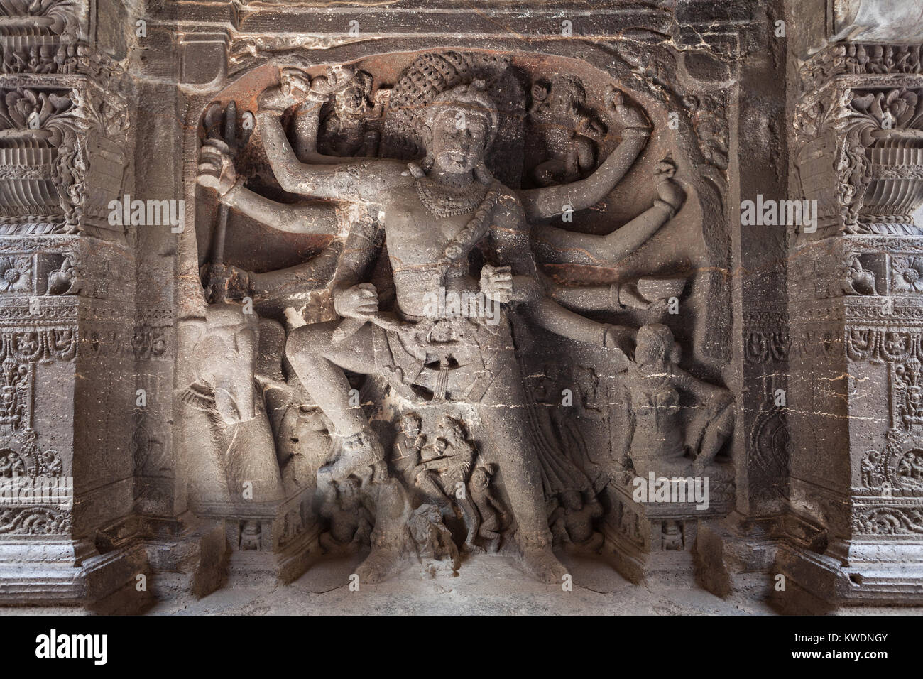 Ellora caves near Aurangabad, Maharashtra state in India Stock Photo ...