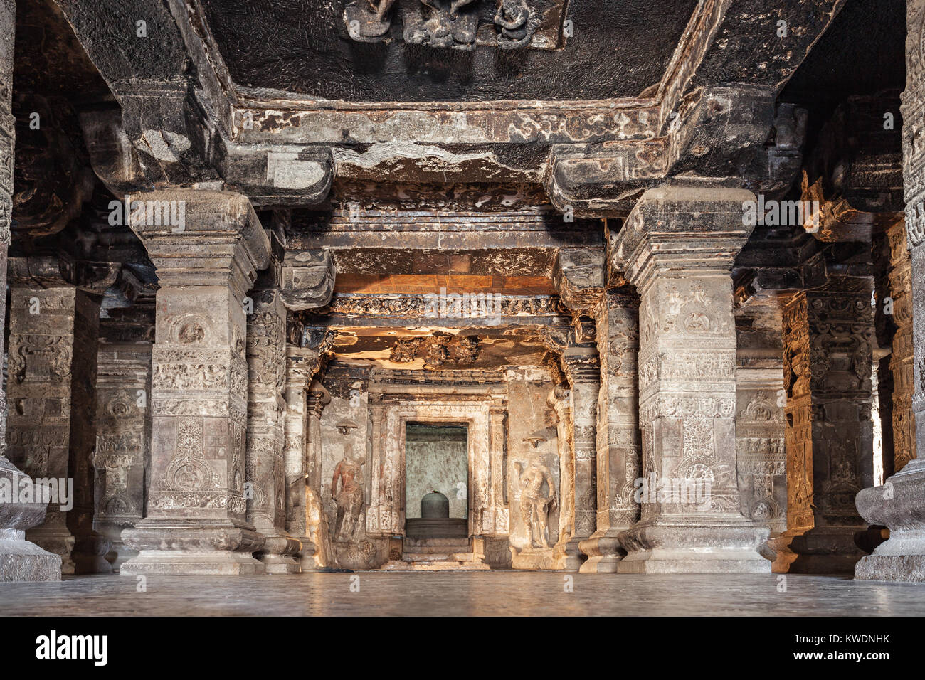 Ellora caves near Aurangabad, Maharashtra state in India Stock Photo ...