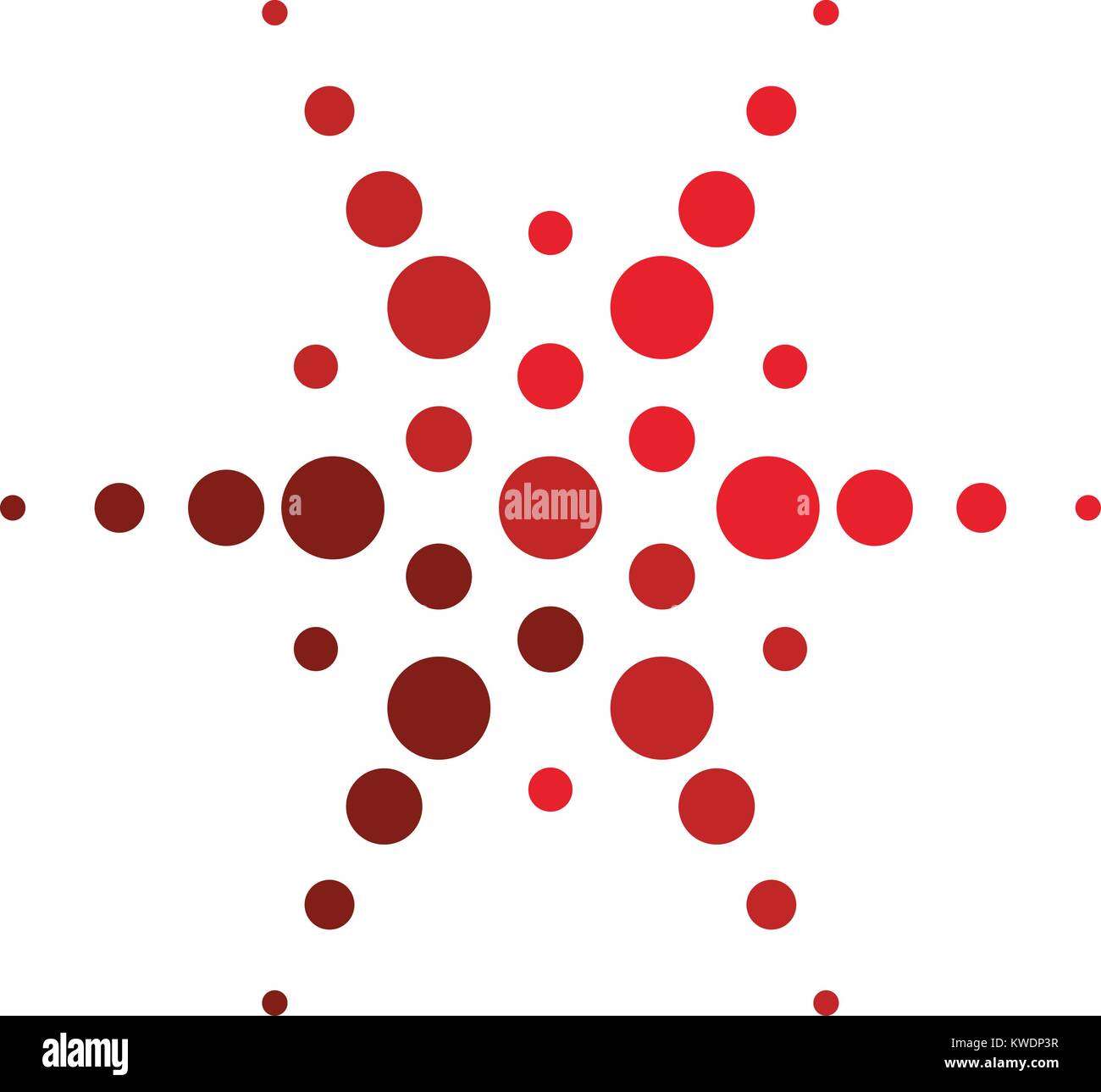 Abstract star halftone logo. New technology vector symbol Stock Vector ...