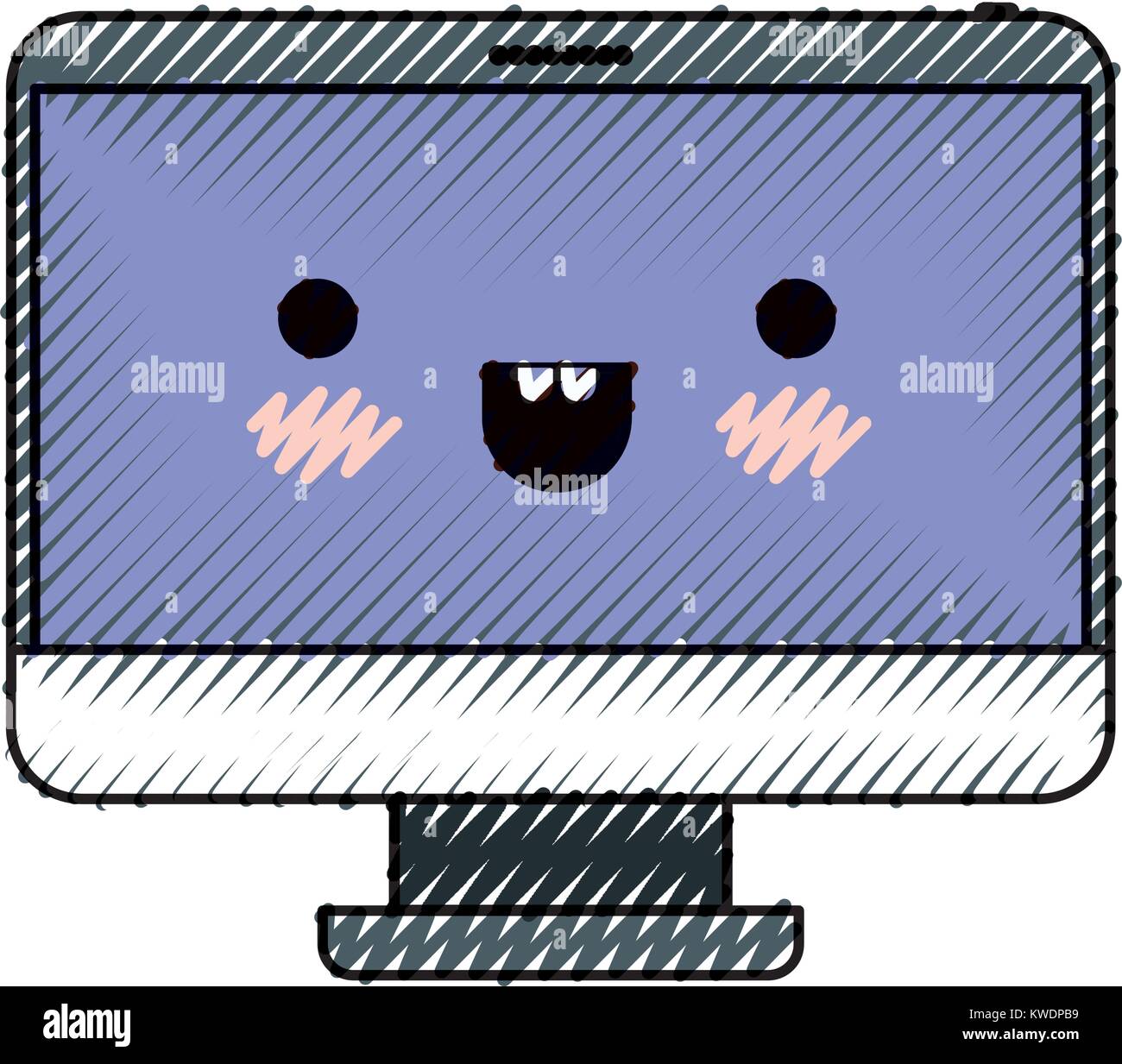 Kawaii screen computer hi-res stock photography and images - Alamy