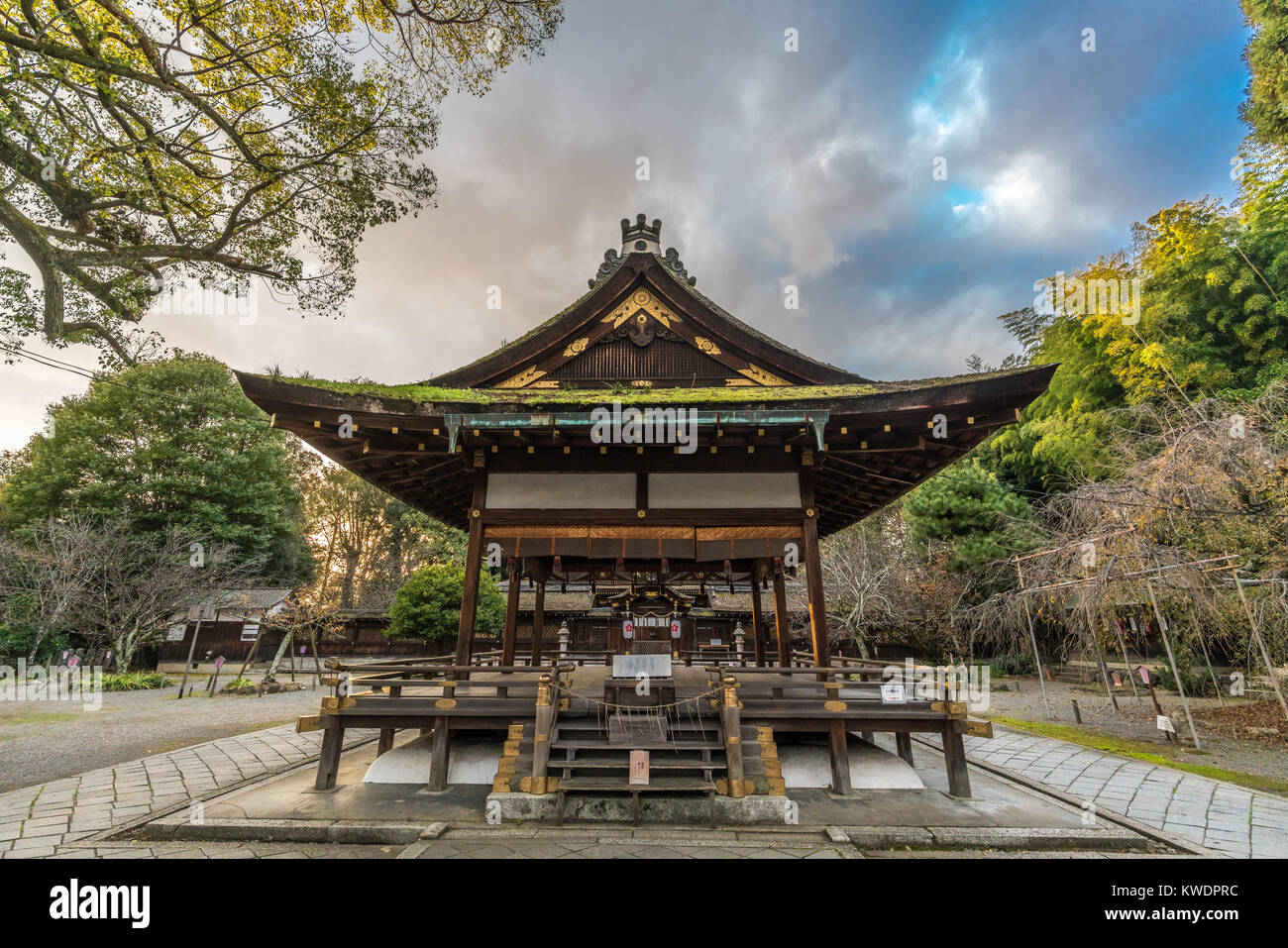 Hirano Jinja Shinto Shrine. Built in 17th century, Kasuga Jinja style ...