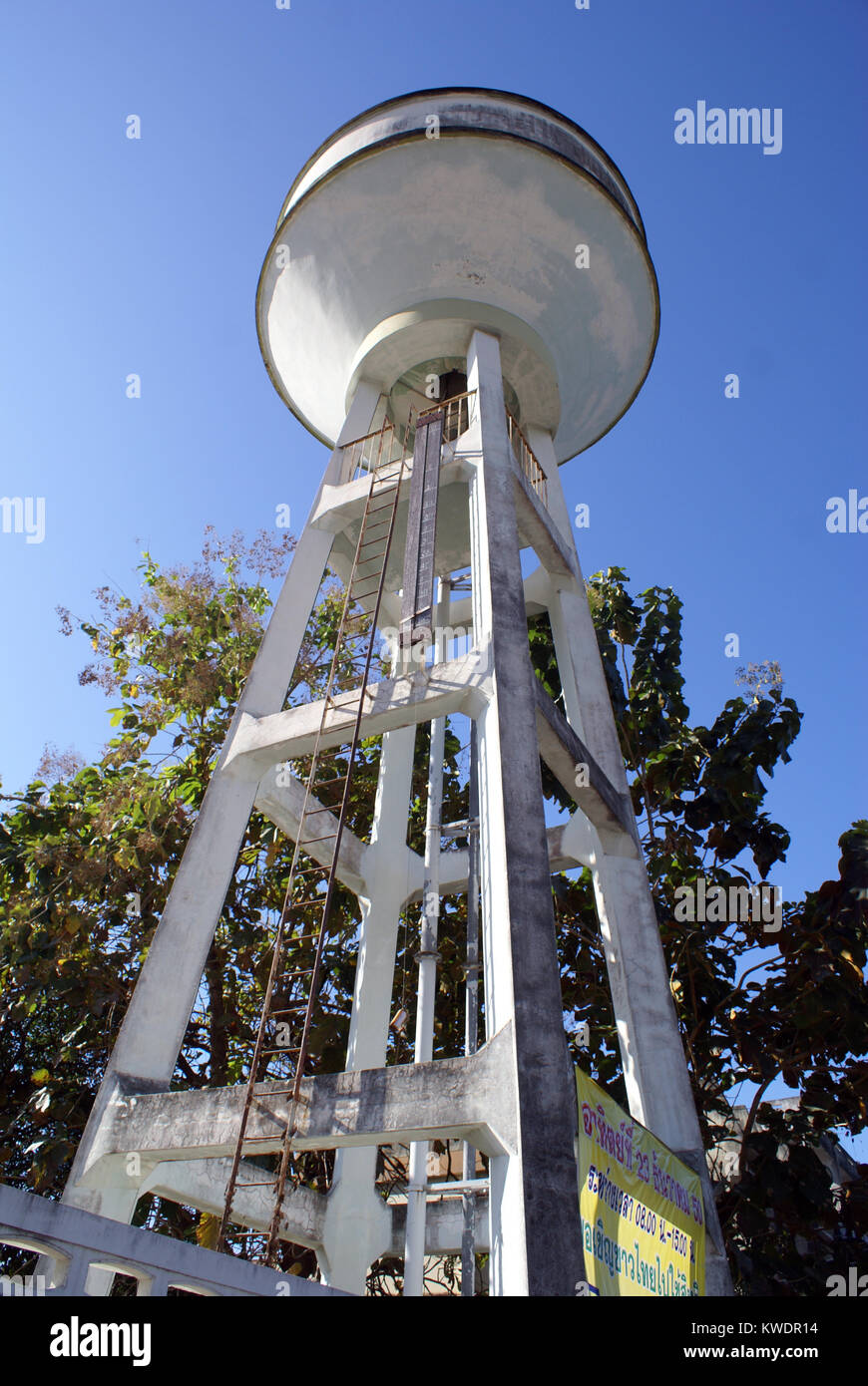 White water tower in Thailand Stock Photo - Alamy