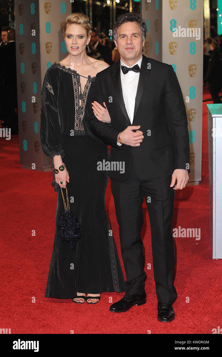 Mark Ruffalo & Sunrise Coigney attend the EE British Academy Film ...