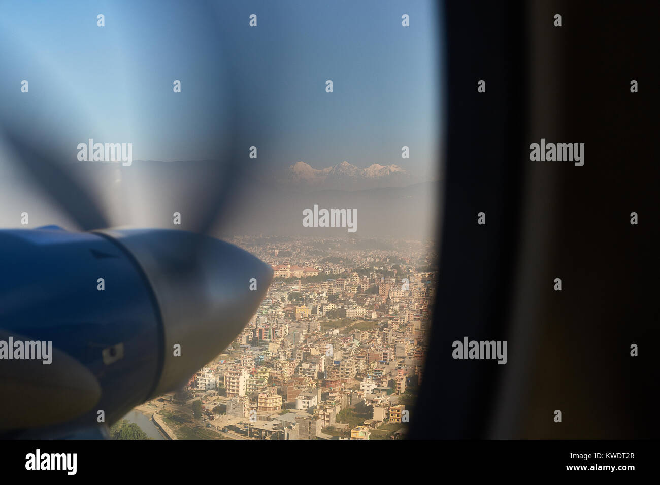 Himalaya Range view from plane, Nepal Stock Photo - Alamy