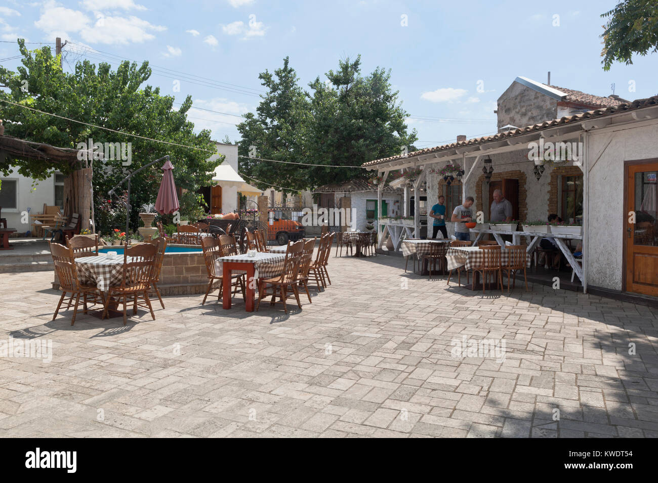 Evpatoria, Republic of Crimea, Russia - July 21, 2017: Cafe-museum ...