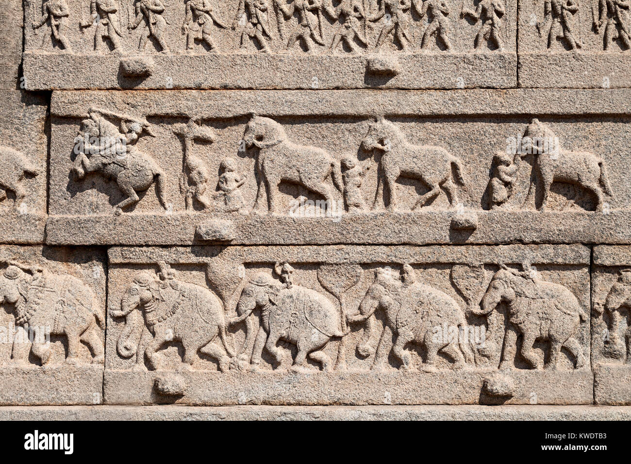 Very old carving on the temple, India Stock Photo - Alamy