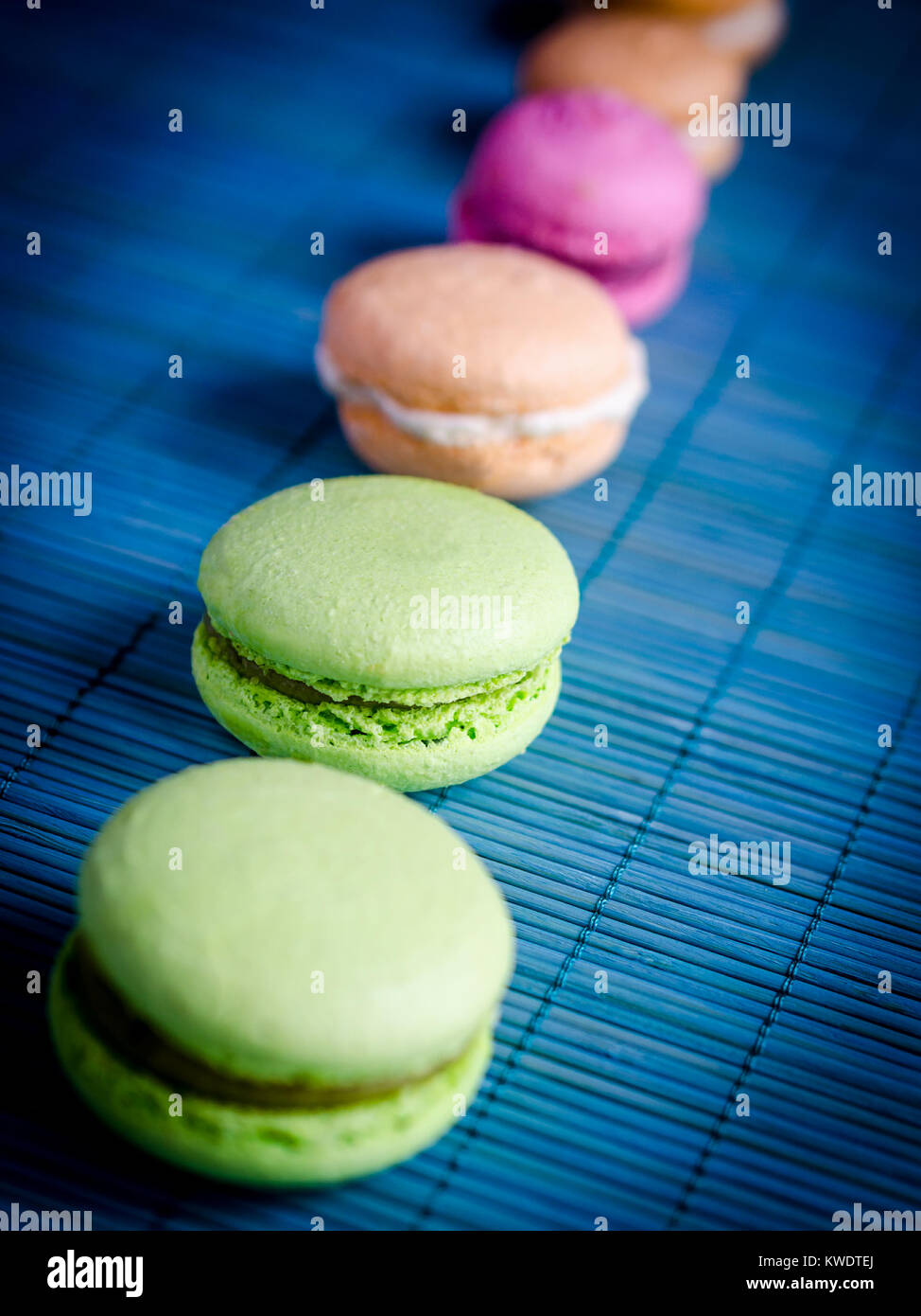 Colorful french macarons Stock Photo - Alamy