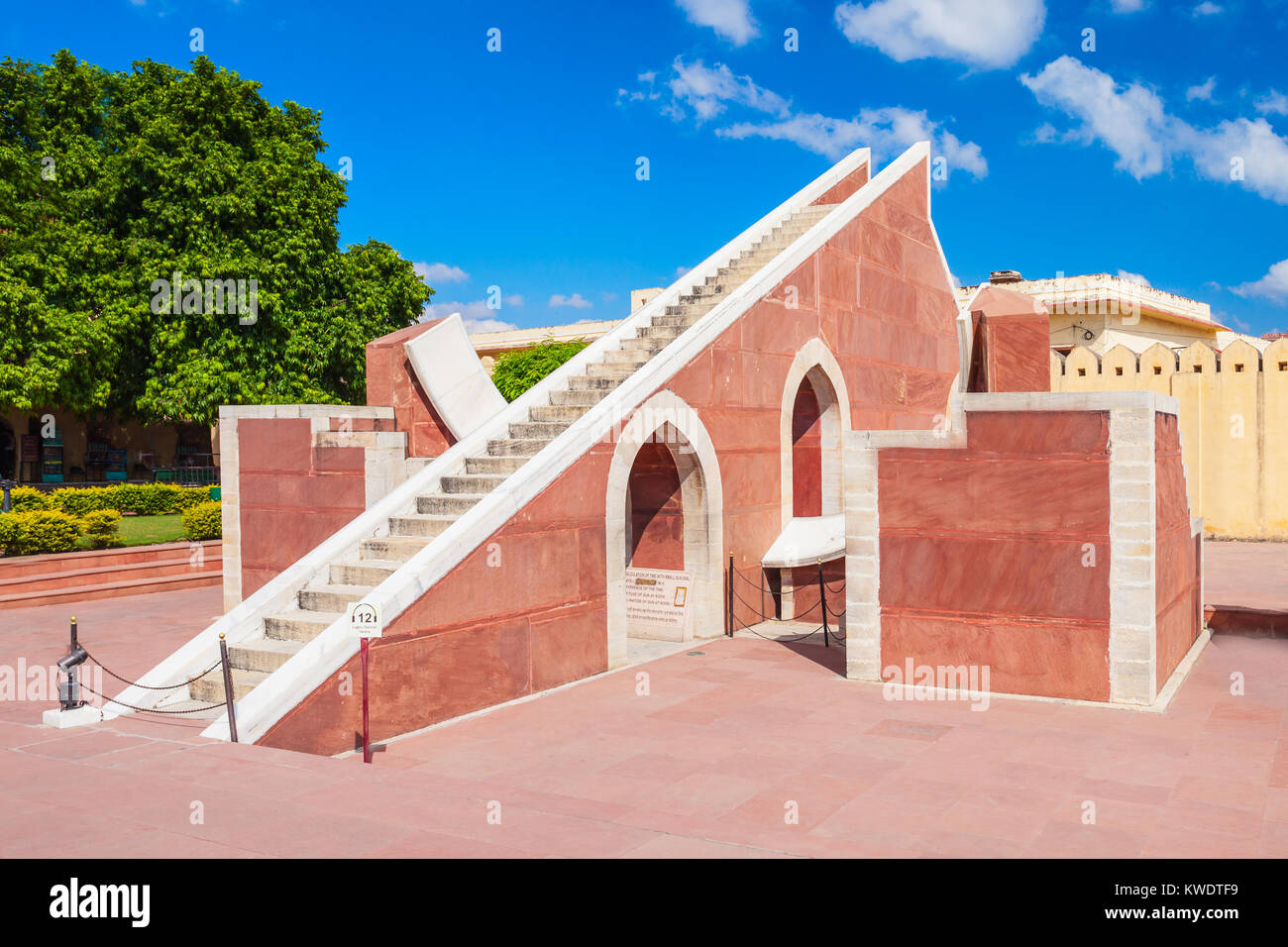 Astronomical instruments at Jantar Mantar observatory, Jaipur, India ...