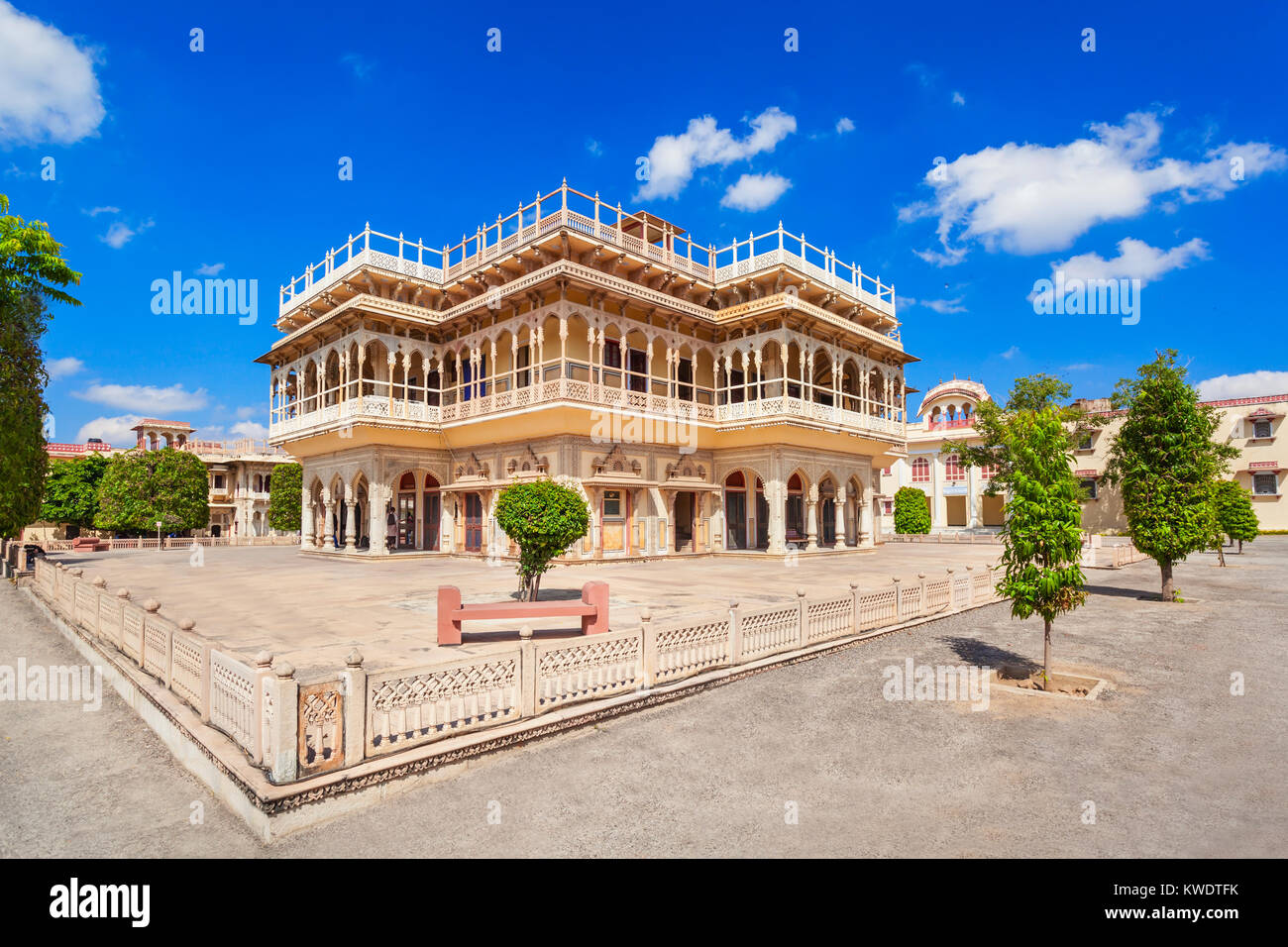 Mubarak Mahal Palace (City Palace) in Jaipur, India Stock Photo - Alamy