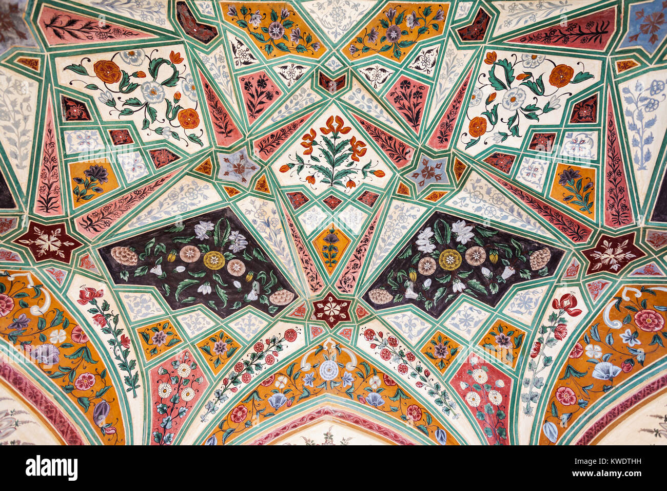 Beautiful pattern on the palace wall, Jaipur, India Stock Photo - Alamy