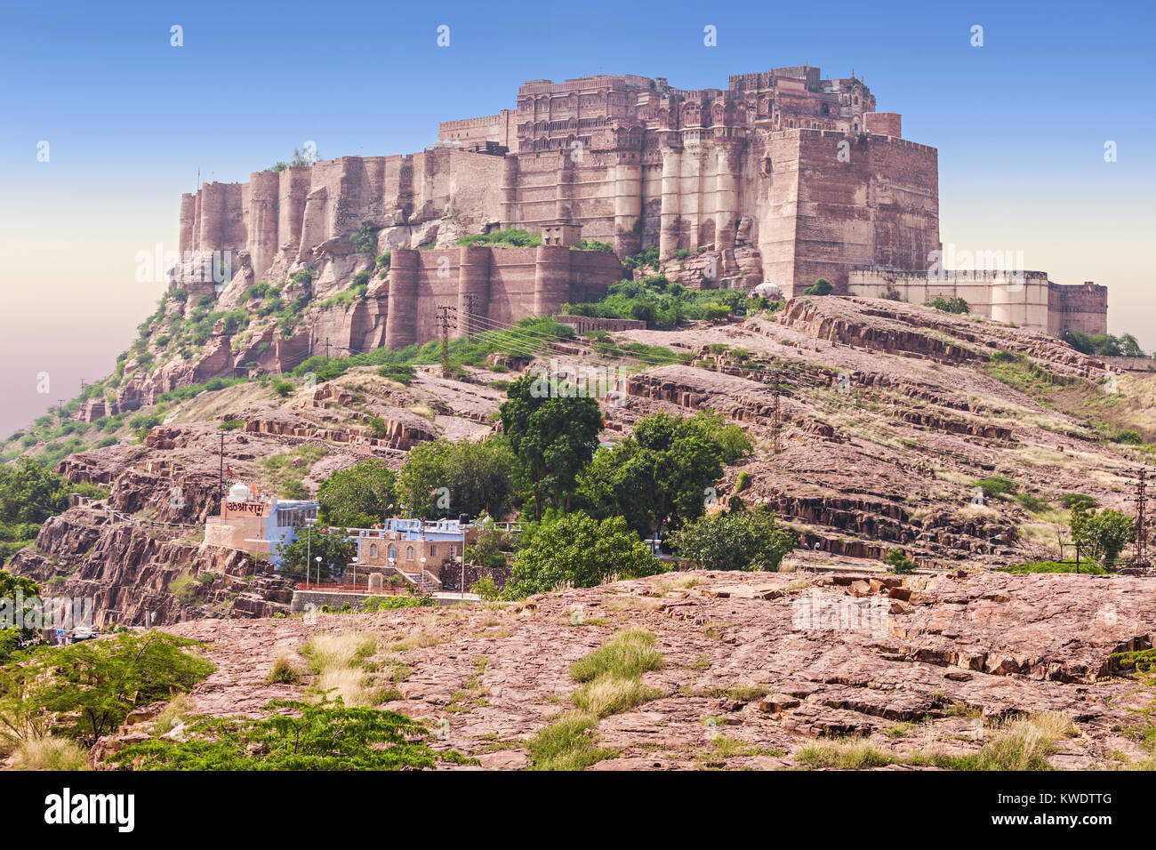 Mehrangarh Fort in Jodhpur, India. Mehrangarh Fort is one of the ...