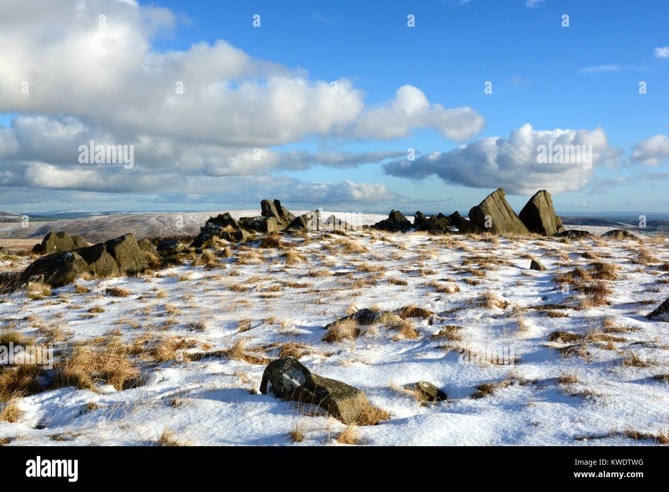 Cerrig Marchogion bluestones dolerite granite outcrops Preseli Hills ...