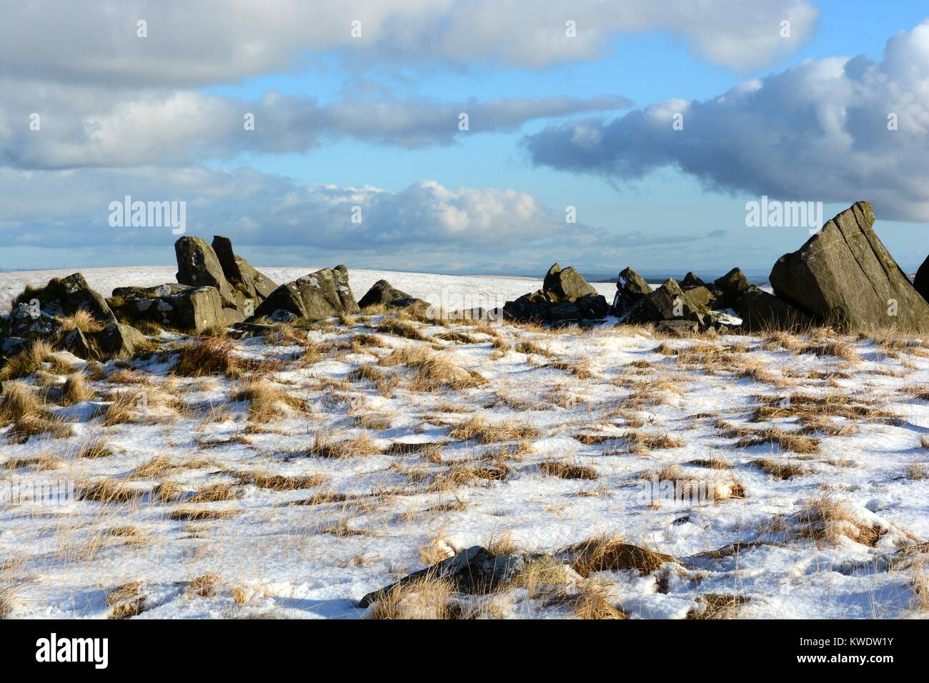 Cerrig Marchogion bluestones dolerite granite outcrops Preseli Hills ...