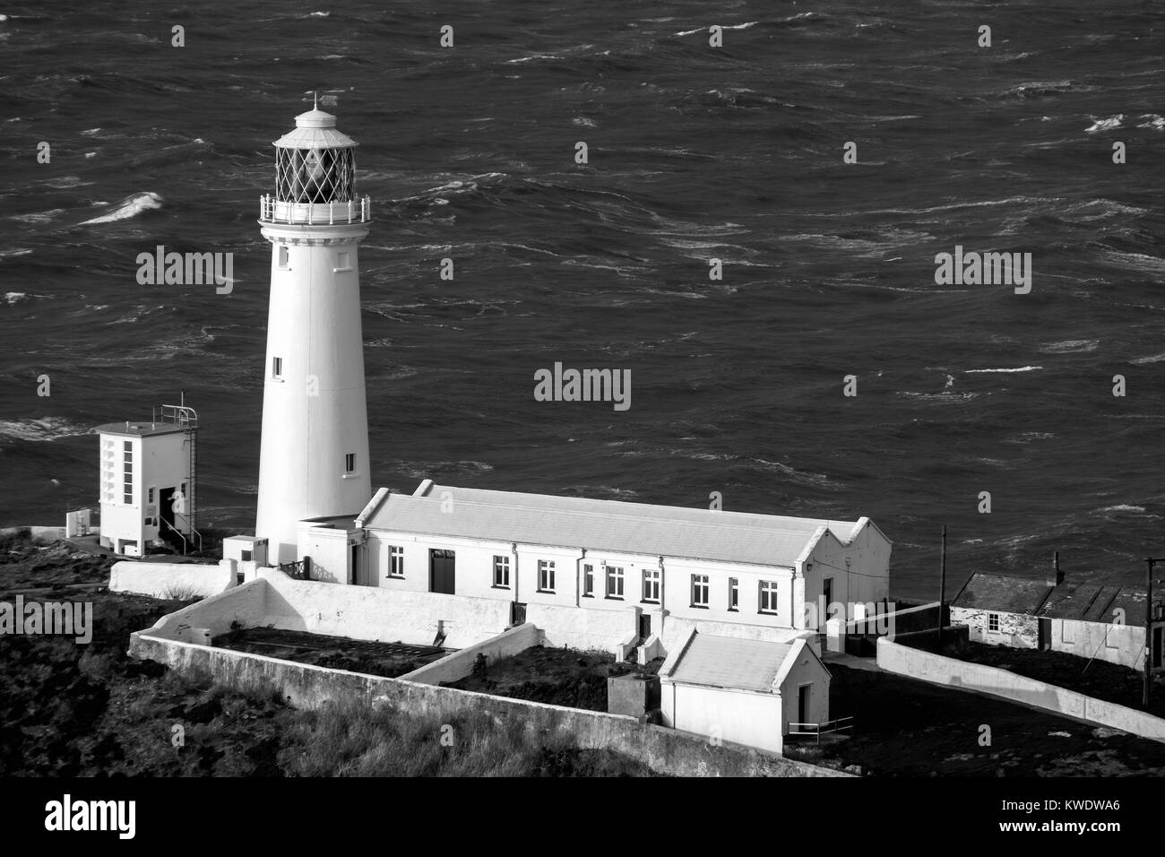 South stack holyhead anglesey north wales uk stormy hi-res stock ...
