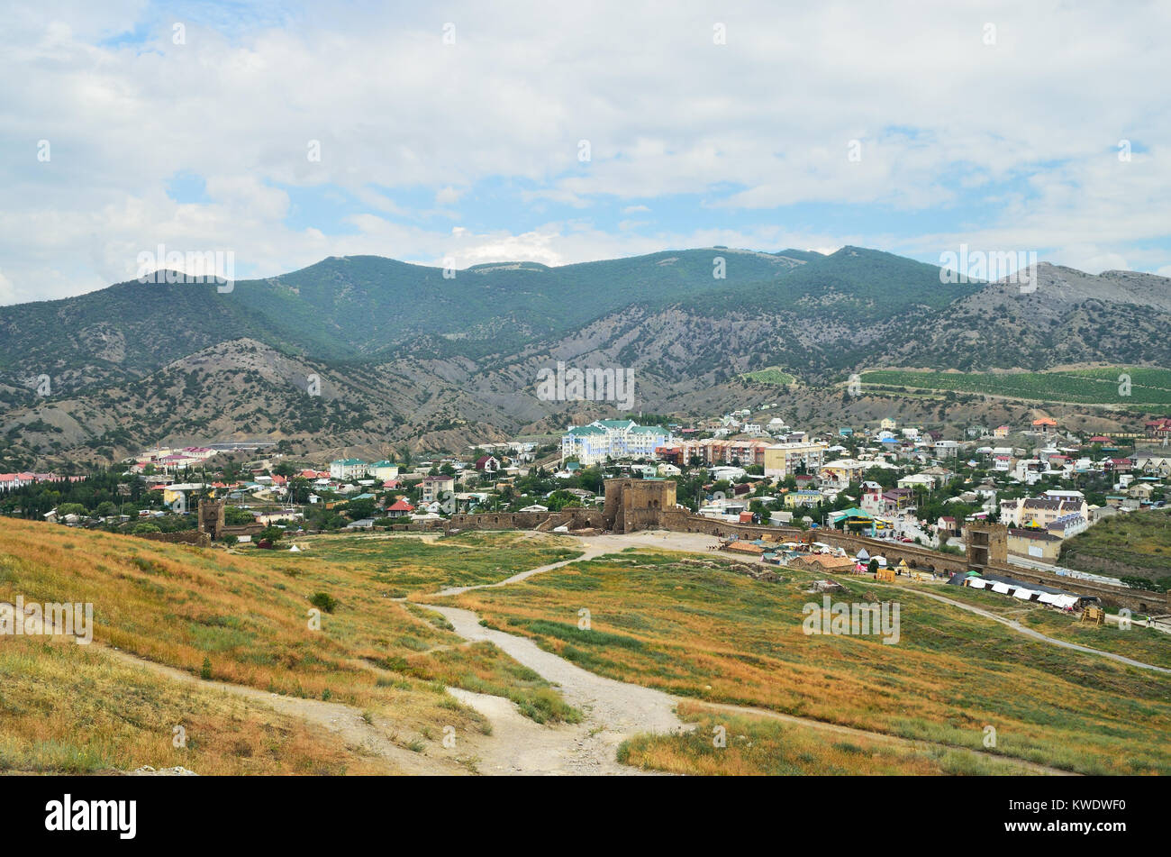 Beautiful natural landscape with mountain terrain Stock Photo - Alamy