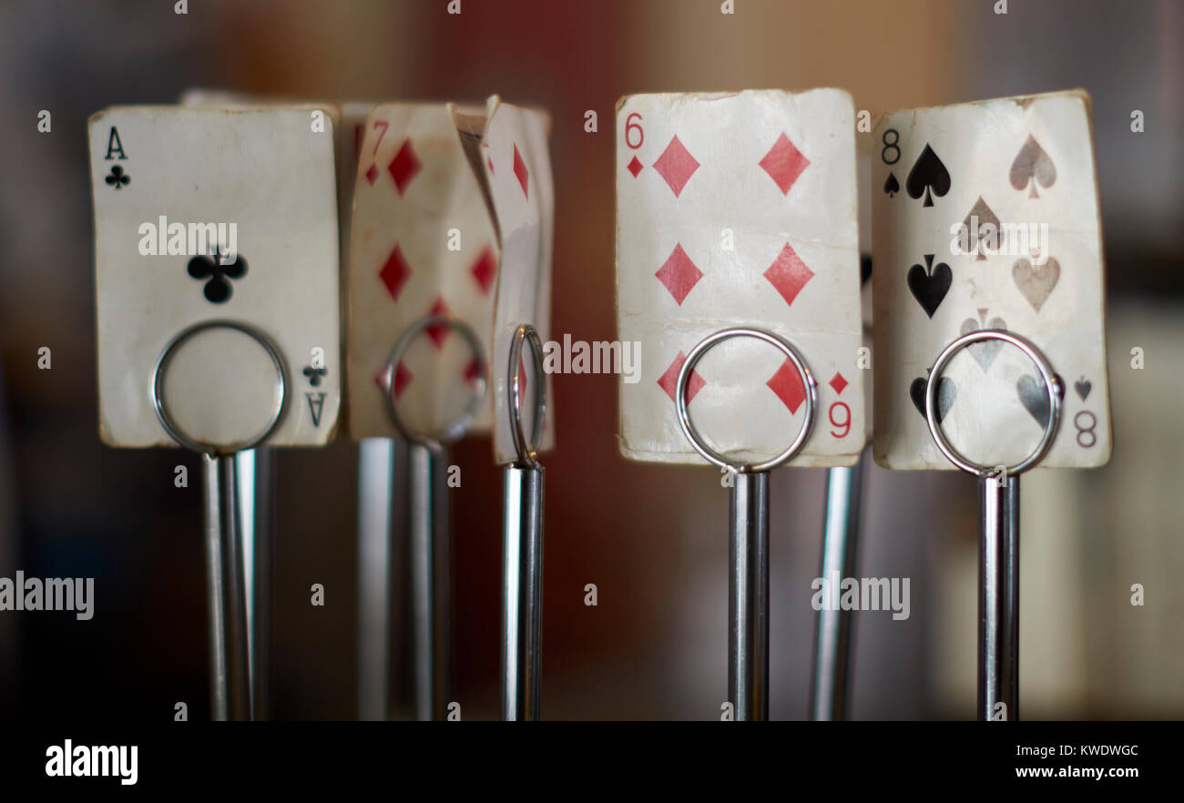 Pick a card and your table Stock Photo - Alamy