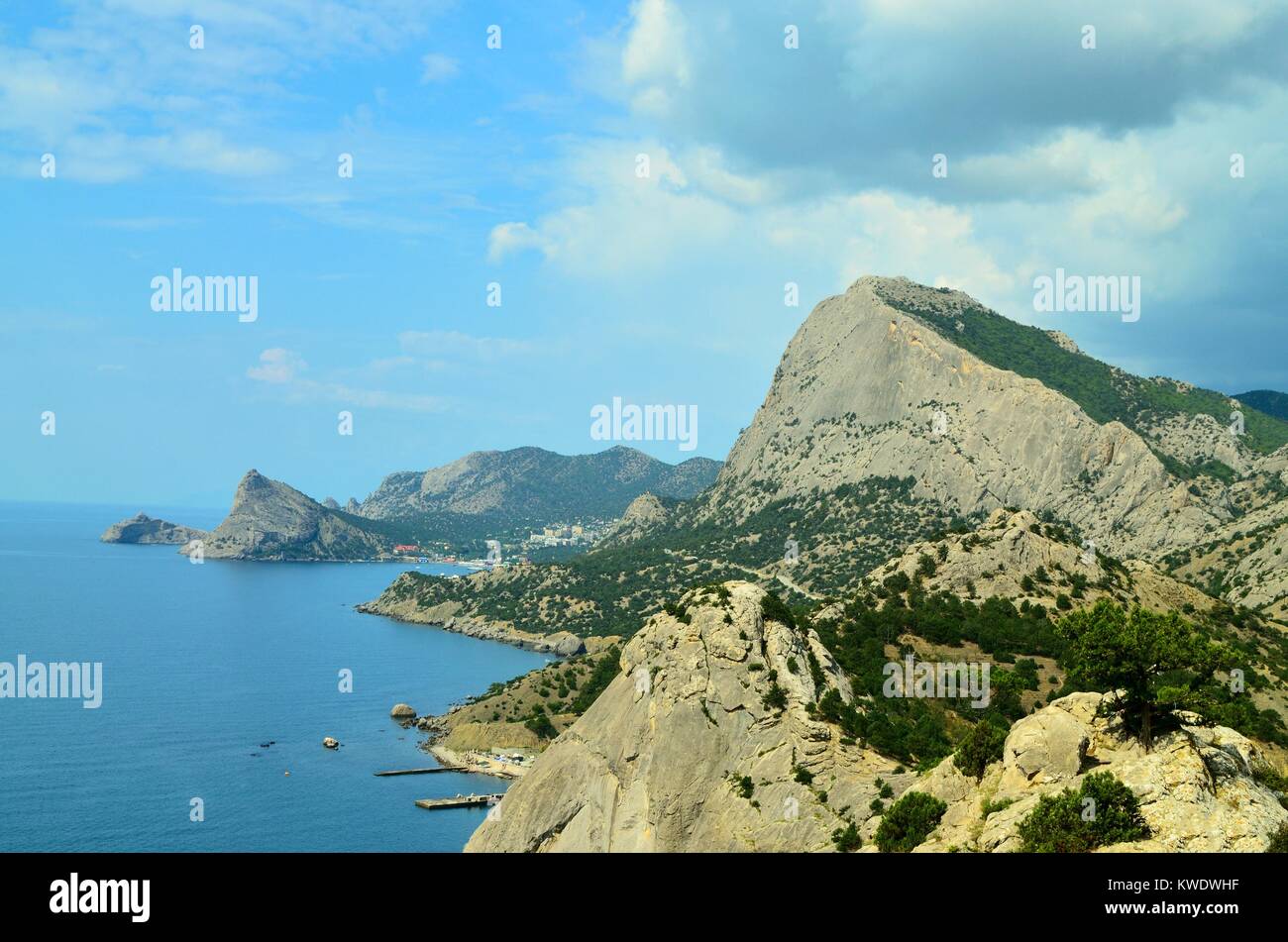 Beautiful natural landscape with mountain terrain Stock Photo - Alamy