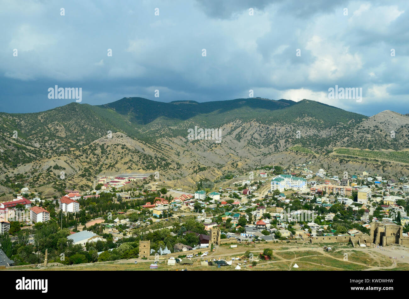 Beautiful natural landscape with mountain terrain Stock Photo - Alamy