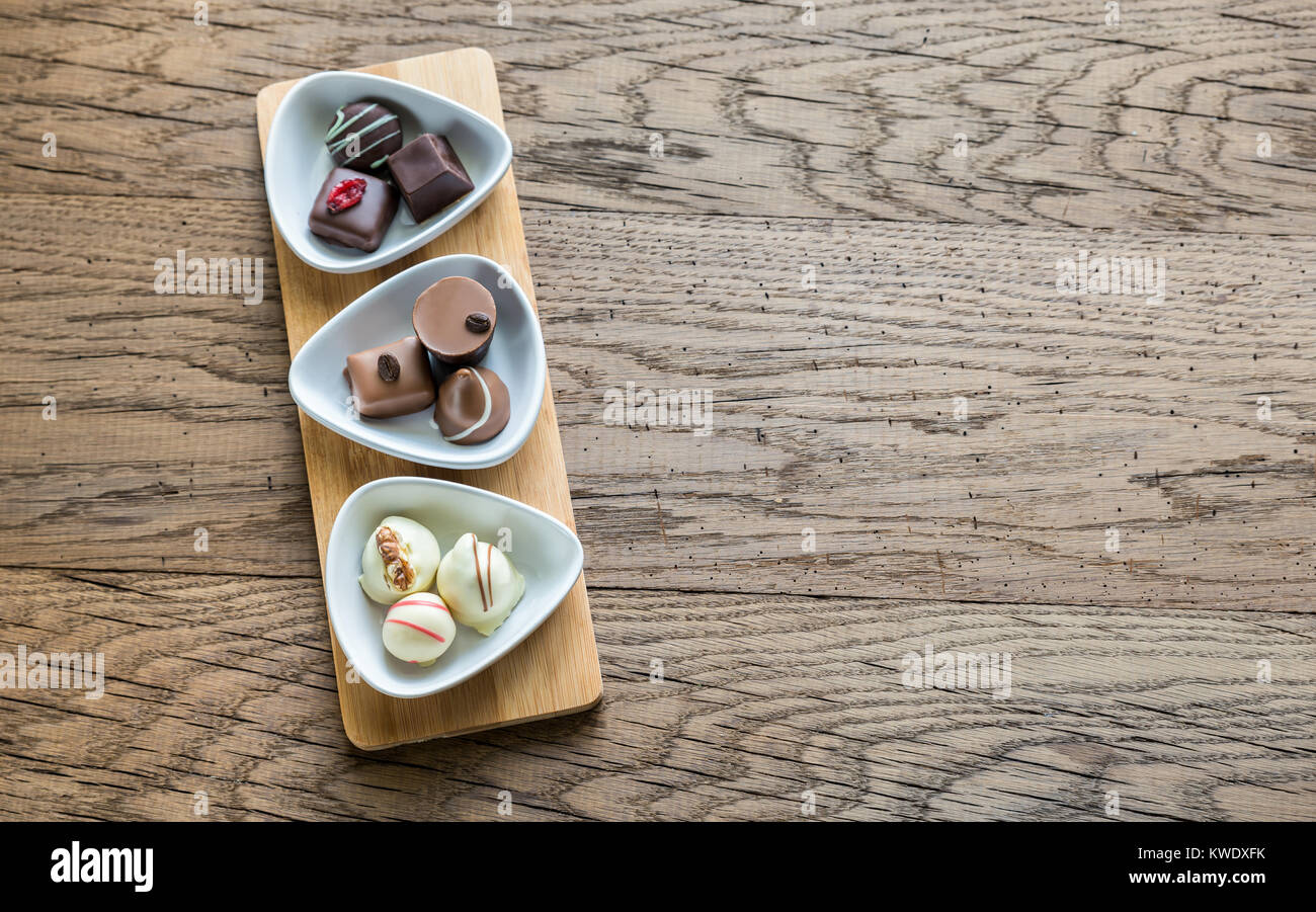 Swiss chocolate candies Stock Photo - Alamy