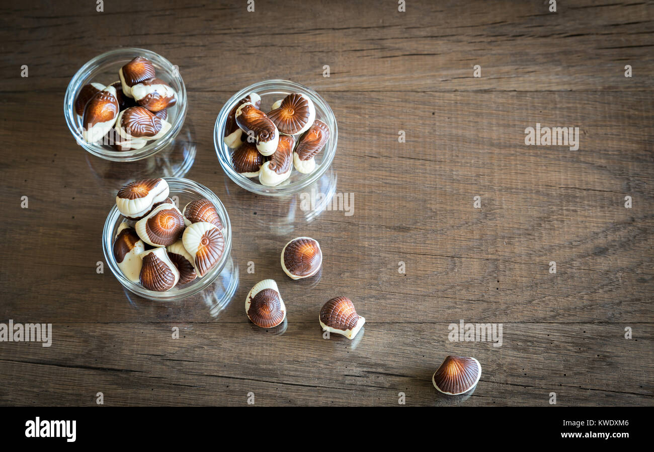 Belgian chocolate seashells hi-res stock photography and images - Alamy