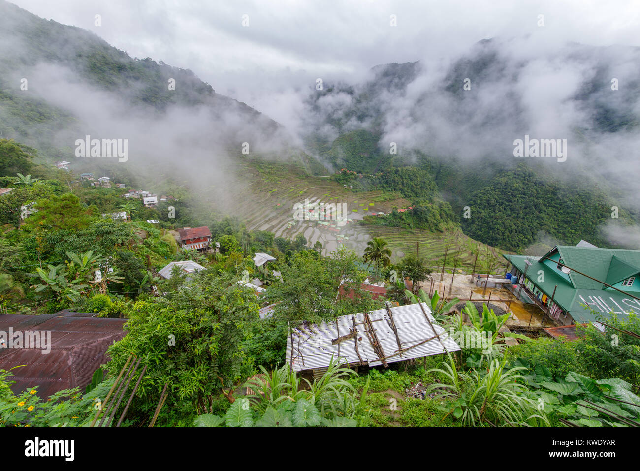 beautiful landscape Batad rice terrace in Banaue, Philippines Stock ...