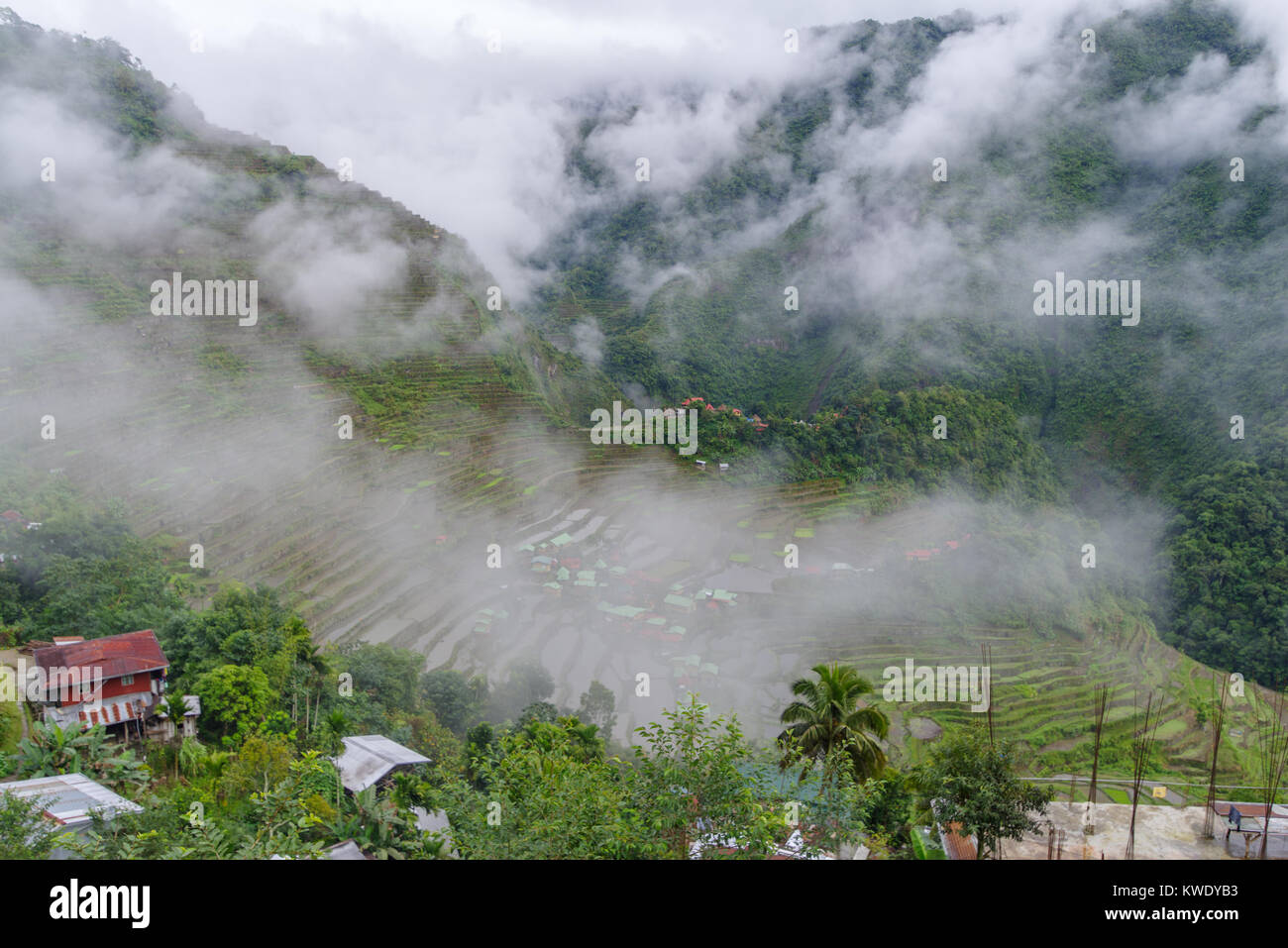 beautiful landscape Batad rice terrace in Banaue, Philippines Stock ...