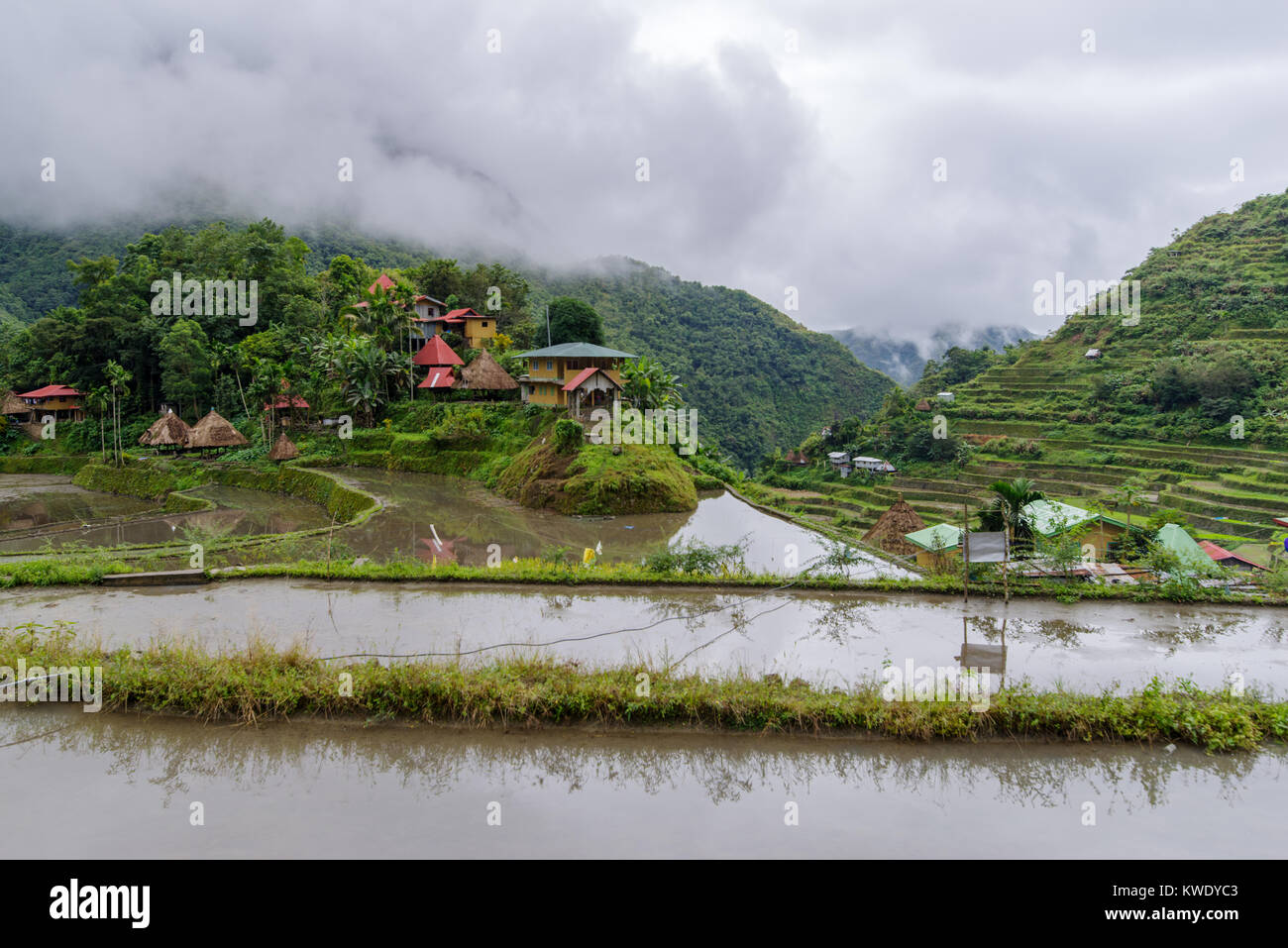 beautiful landscape Batad rice terrace in Banaue, Philippines Stock ...