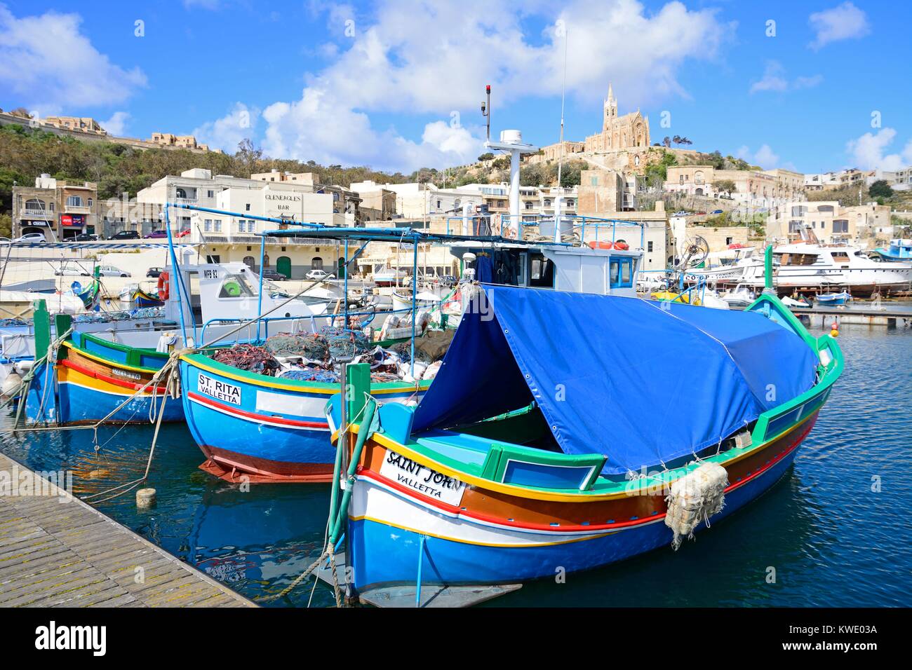 Malta gozo fishing boat hi-res stock photography and images - Alamy