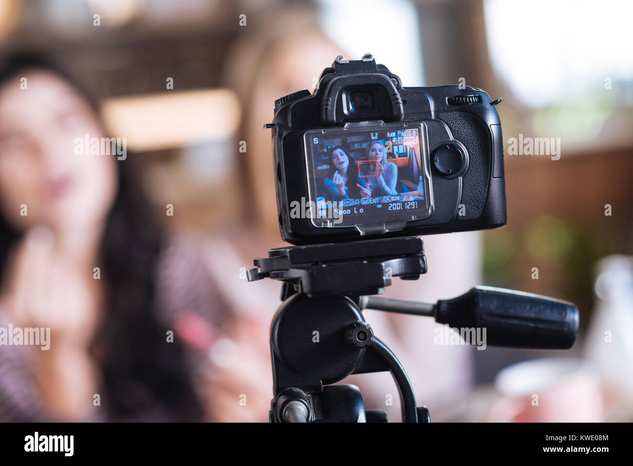 Selective focus of a camera screen Stock Photo - Alamy