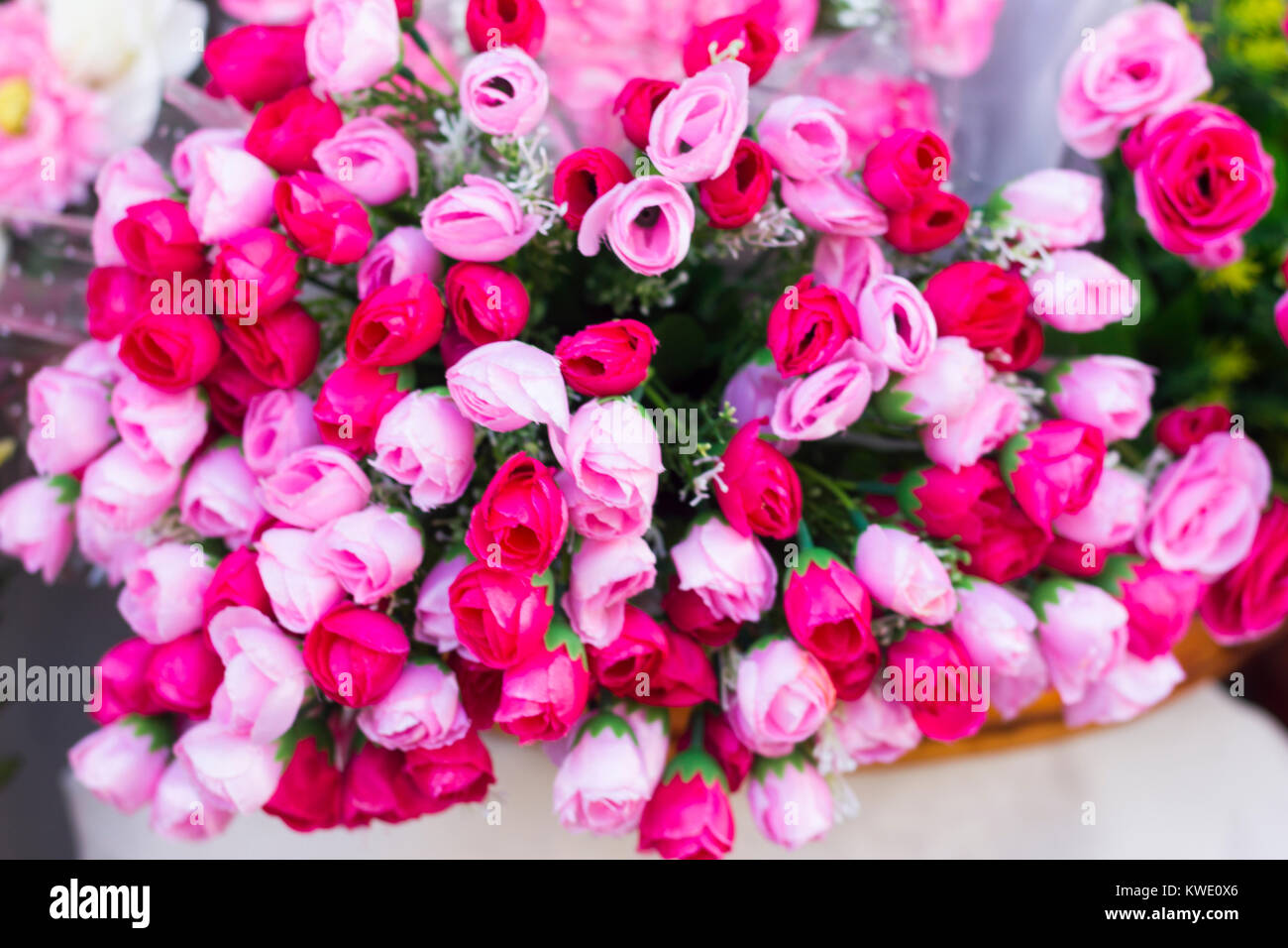 Beautiful bunch of roses Stock Photo - Alamy