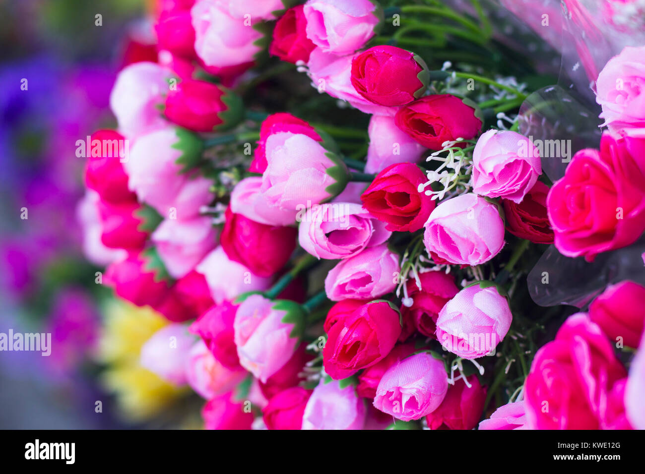 Beautiful bunch of roses Stock Photo - Alamy