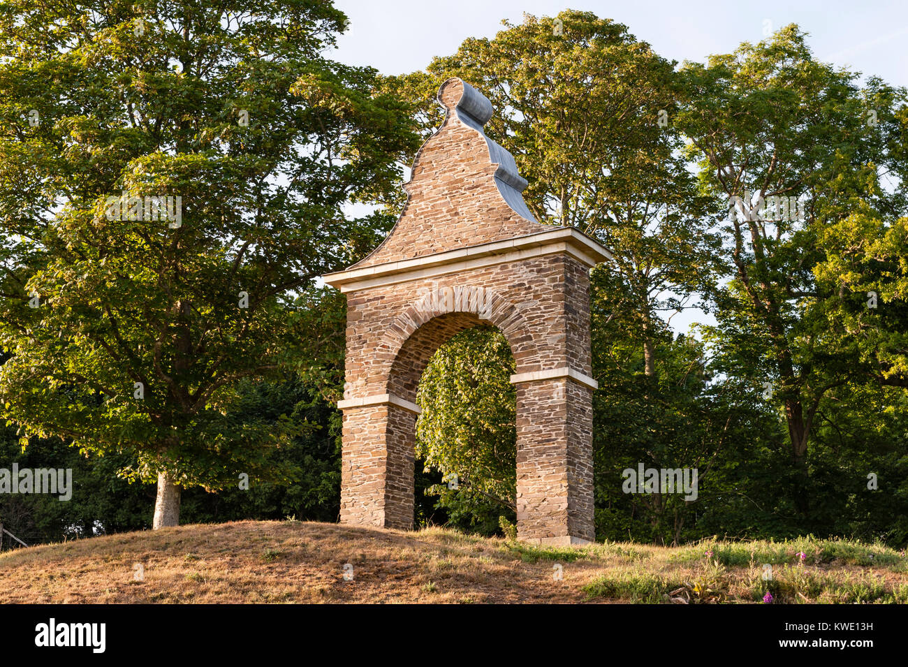 Antony House, Torpoint, Cornwall, UK. A modern folly or eyecatcher ...