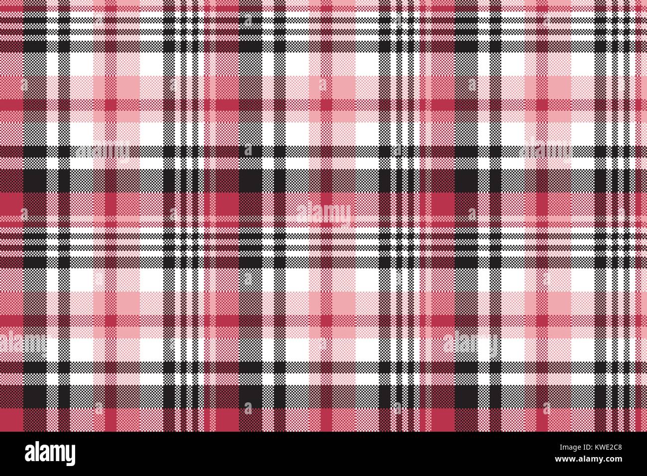 White pink color plaid seamless pattern. Vector illustration Stock ...