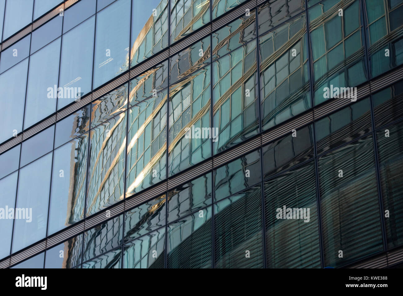 Modern glass buildings with reflection Stock Photo - Alamy