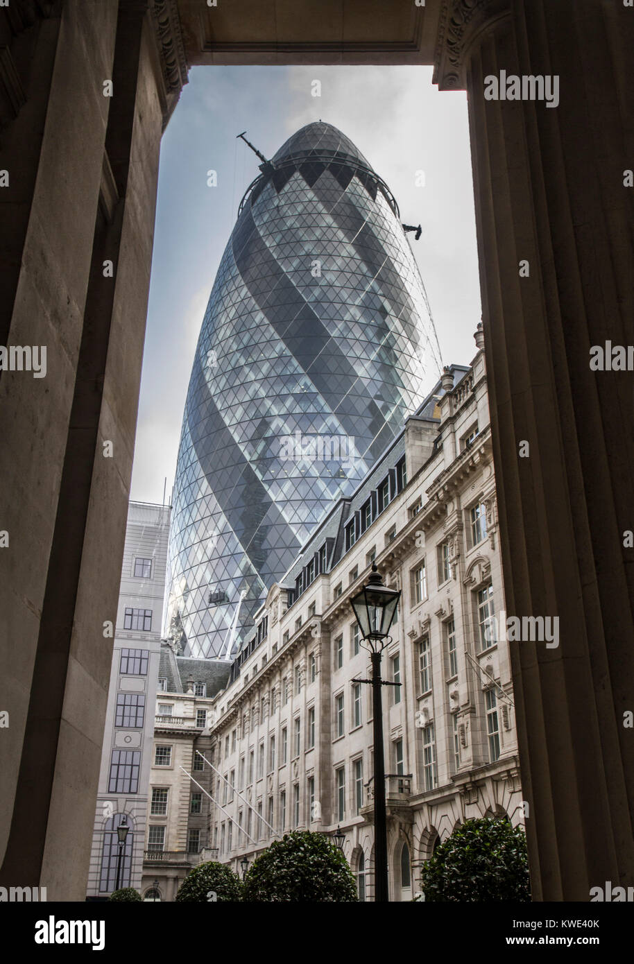 The London Gherkin Stock Photo - Alamy