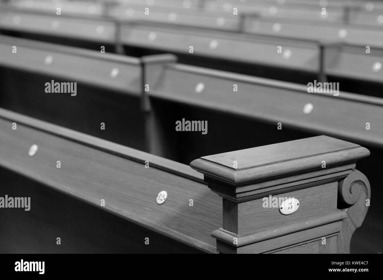 One Of The Fixed Benches In A Church at Kristian Christenson blog