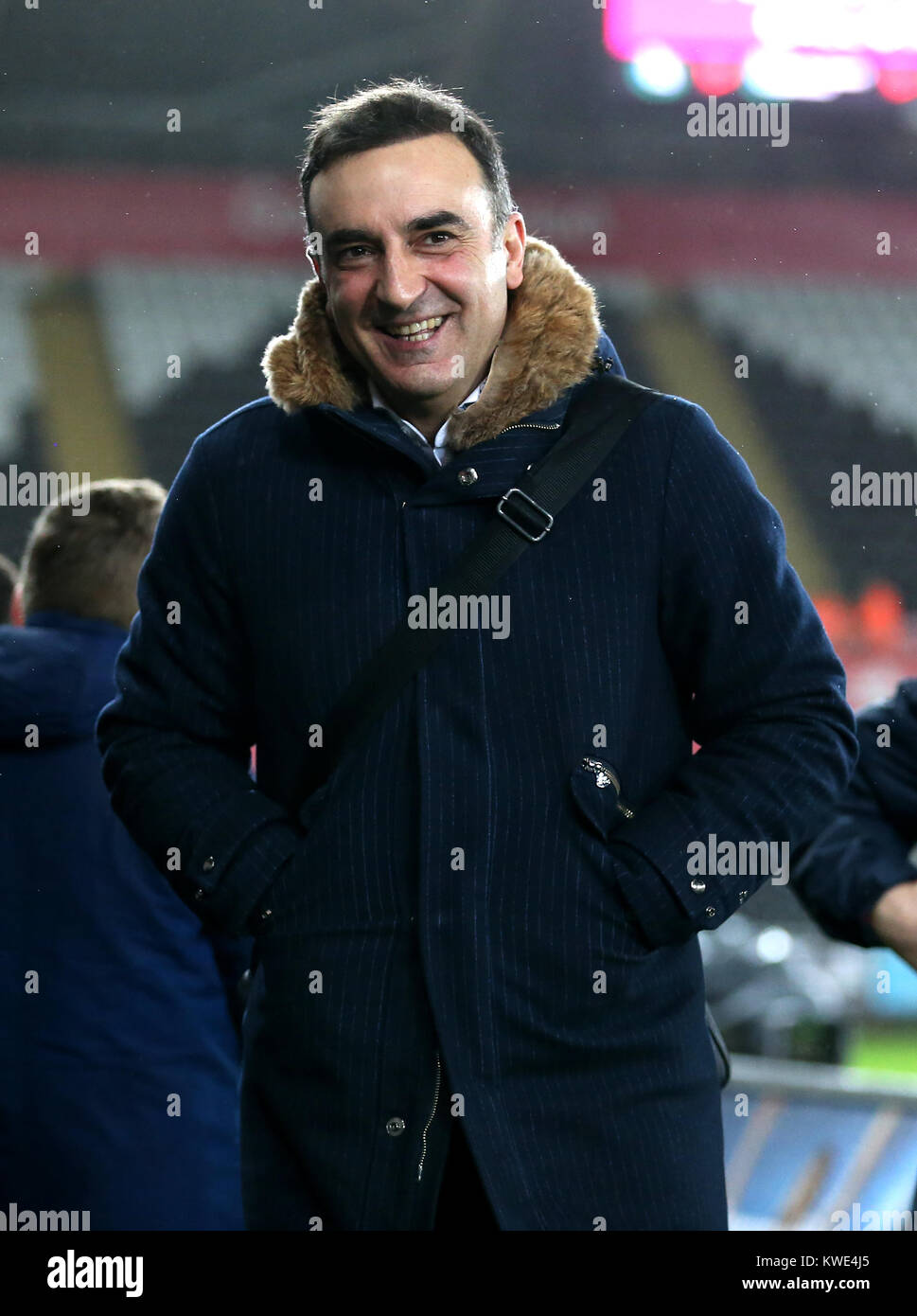 Swansea City manager Carlos Carvalhal before the Premier League match ...