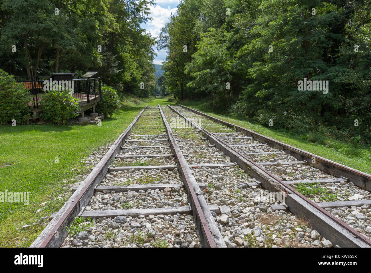 Inclined plane No 6, part of the Allegheny Portage Railroad National ...