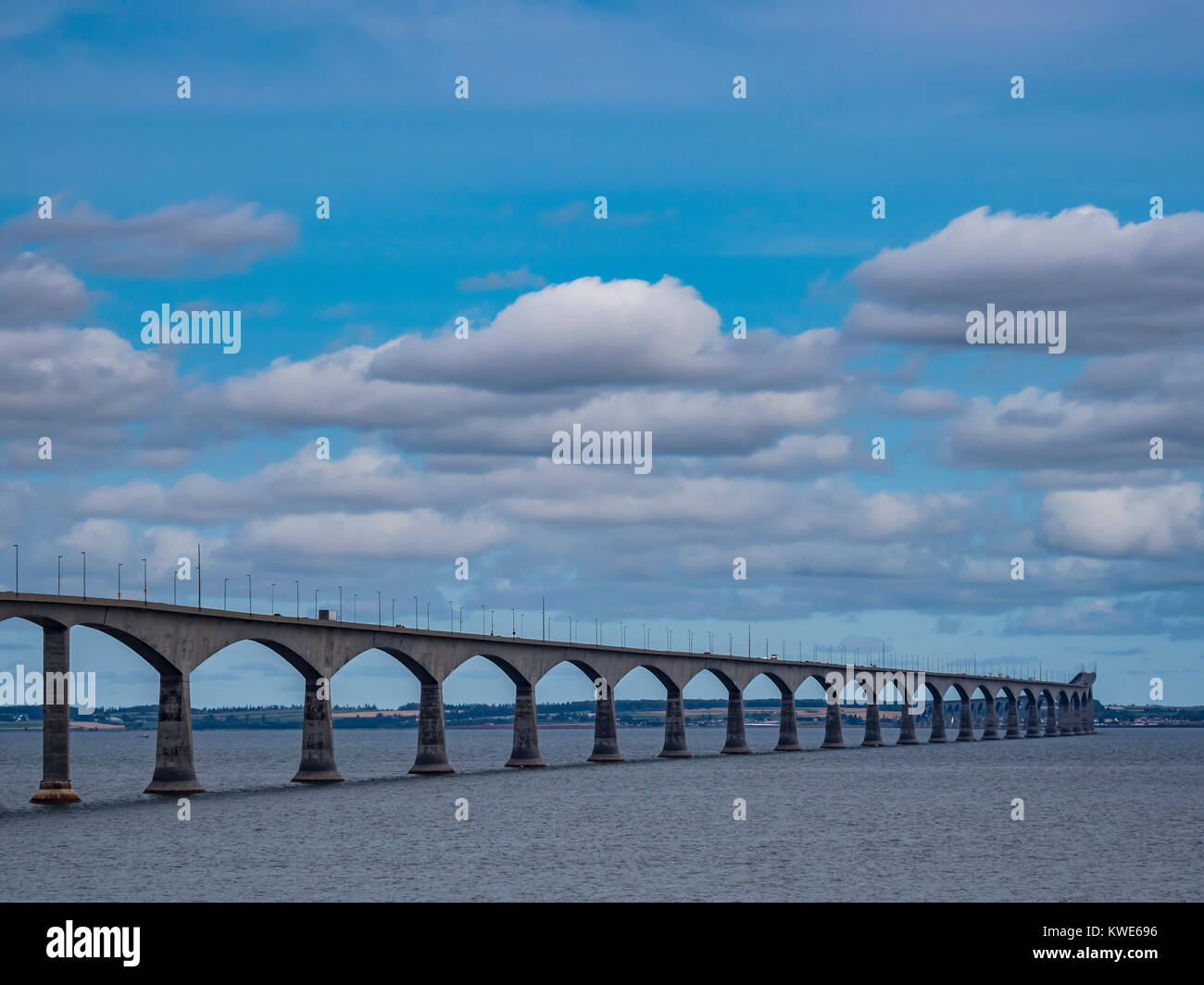 Confederation Bridge, Cape Jourimain, New Brunswick, Canada Stock Photo ...