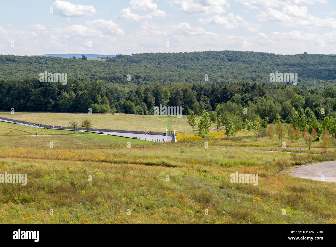 The Flight 93 National Memorial site Visitor Center near Shanksville ...