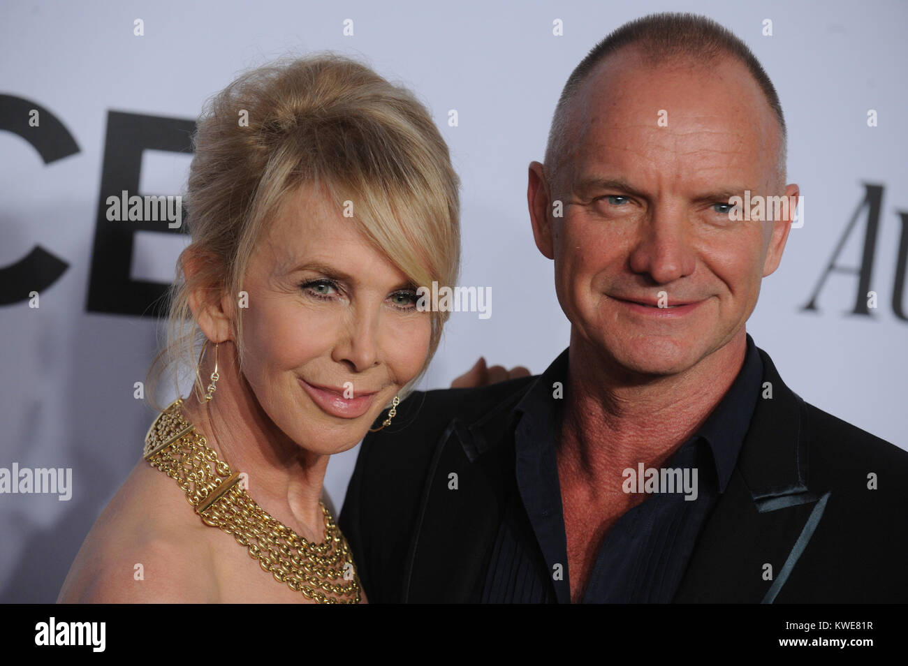 NEW YORK, NY - JUNE 08: Trudie Styler; Sting attends American Theatre ...