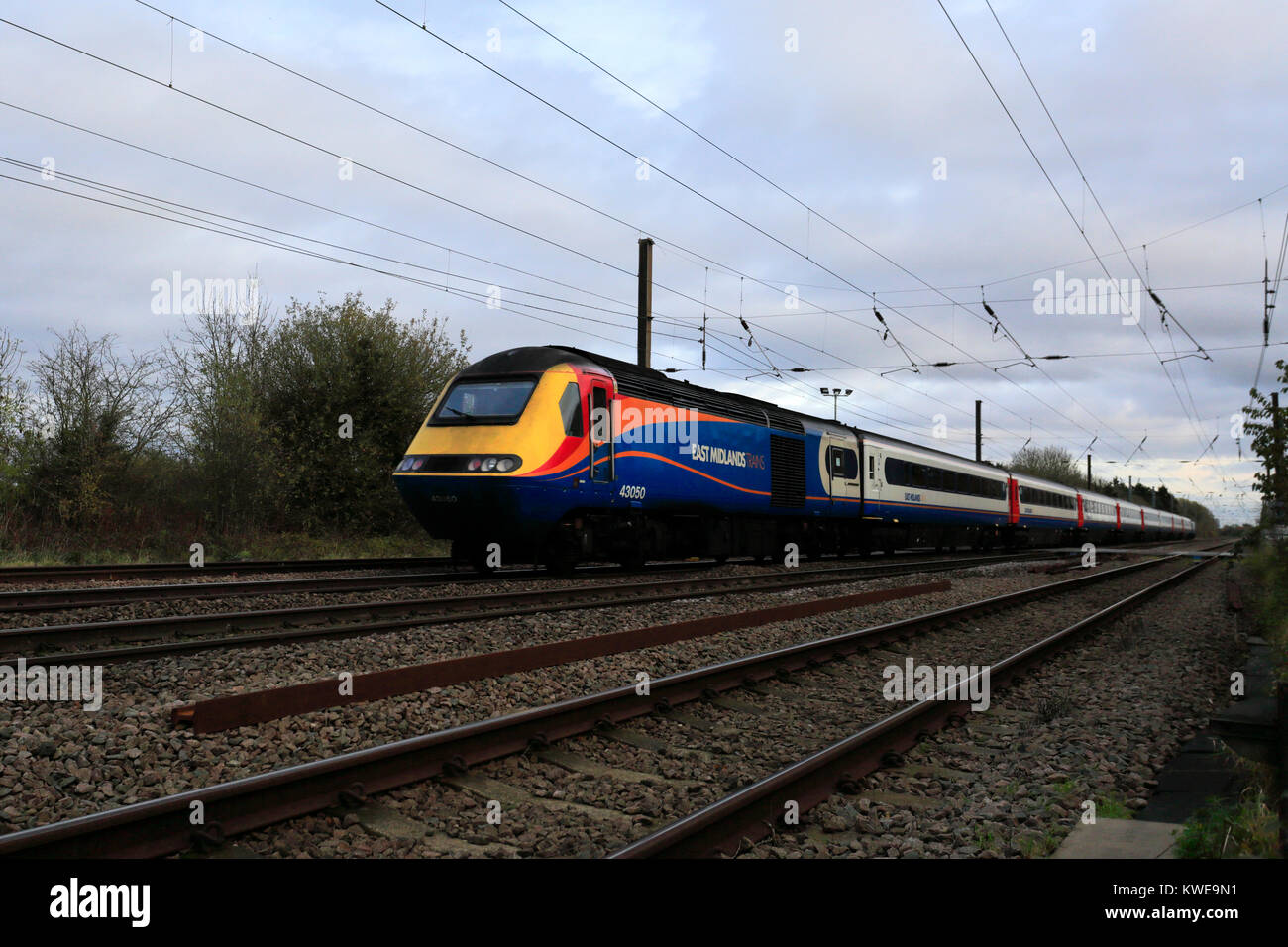 43050 East Midlands Trains, East Coast Main Line, Peterborough ...