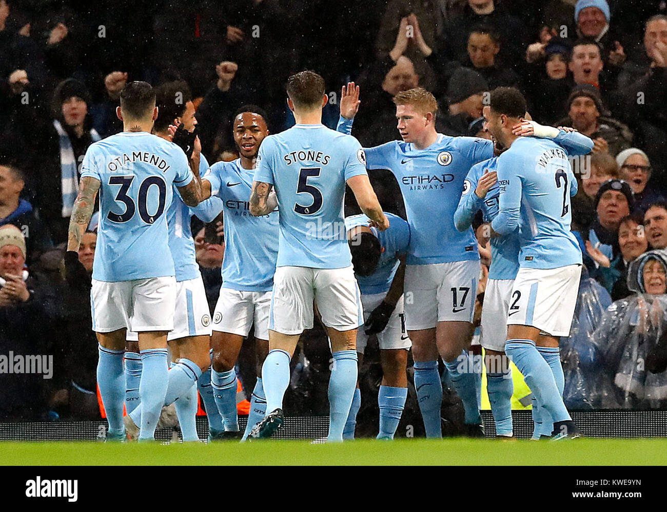 John stones manchester city goal hi-res stock photography and images ...